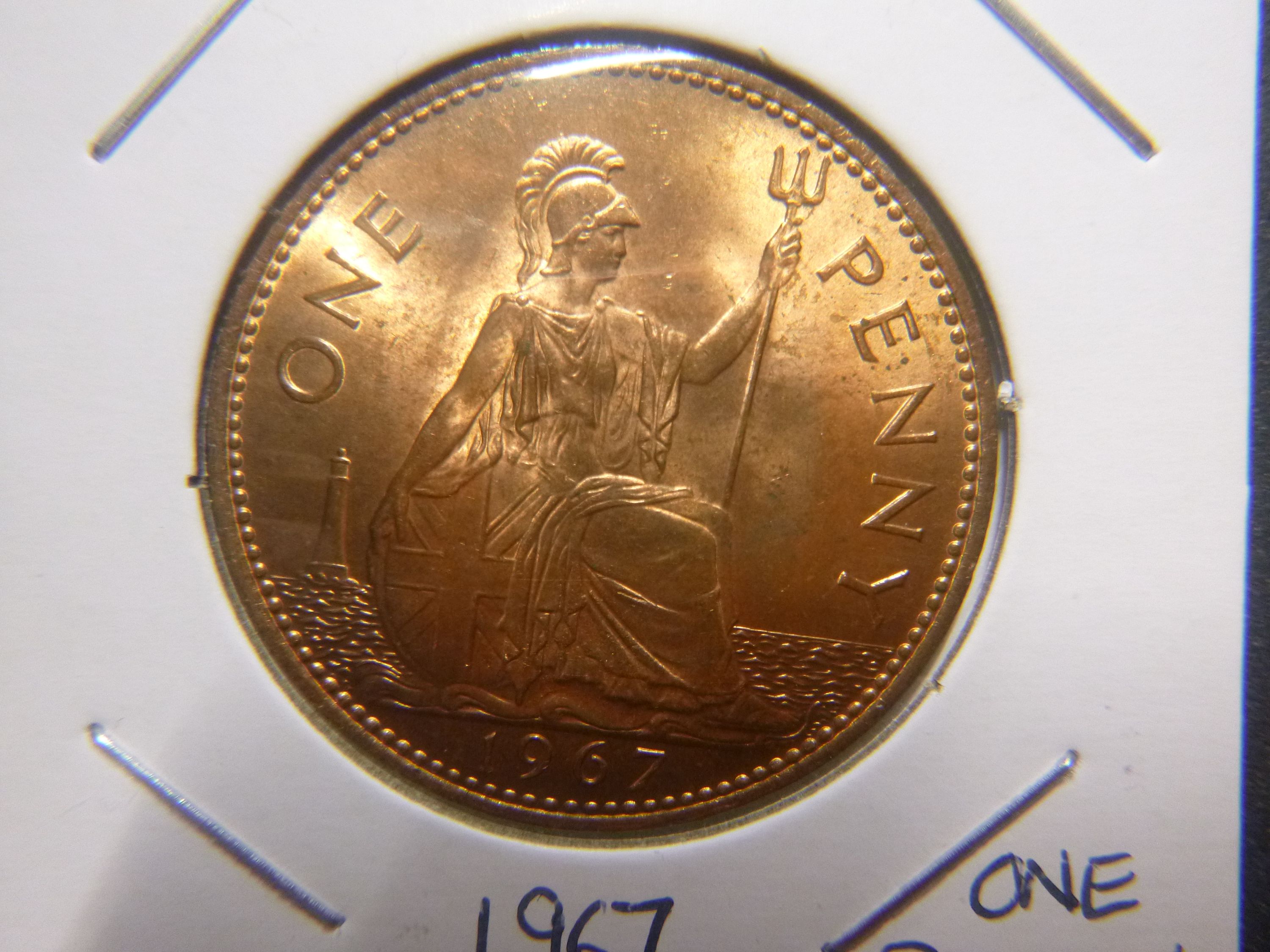 UNITED KINGDOM 1967 ONE PENNY - For Sale, Buy Now Online - Item #755506