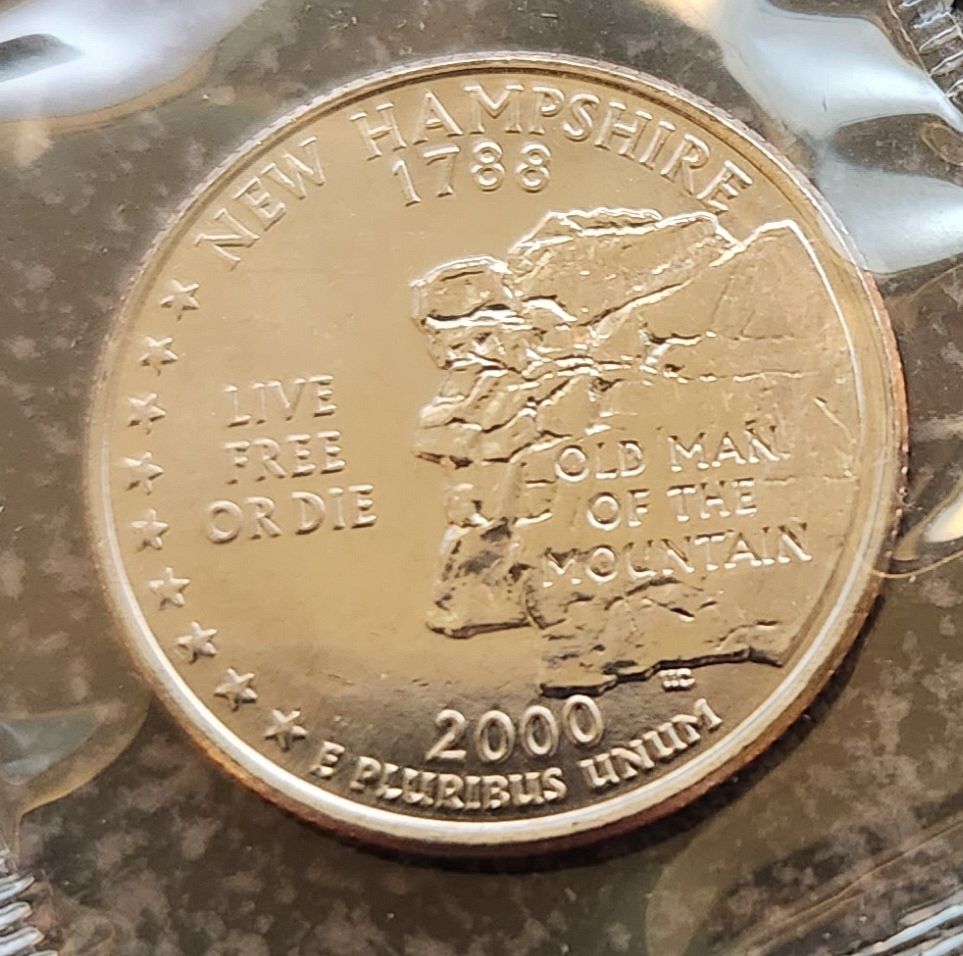 2000-P New Hampshire State Quarter - BU in Original Mint Cello - For ...