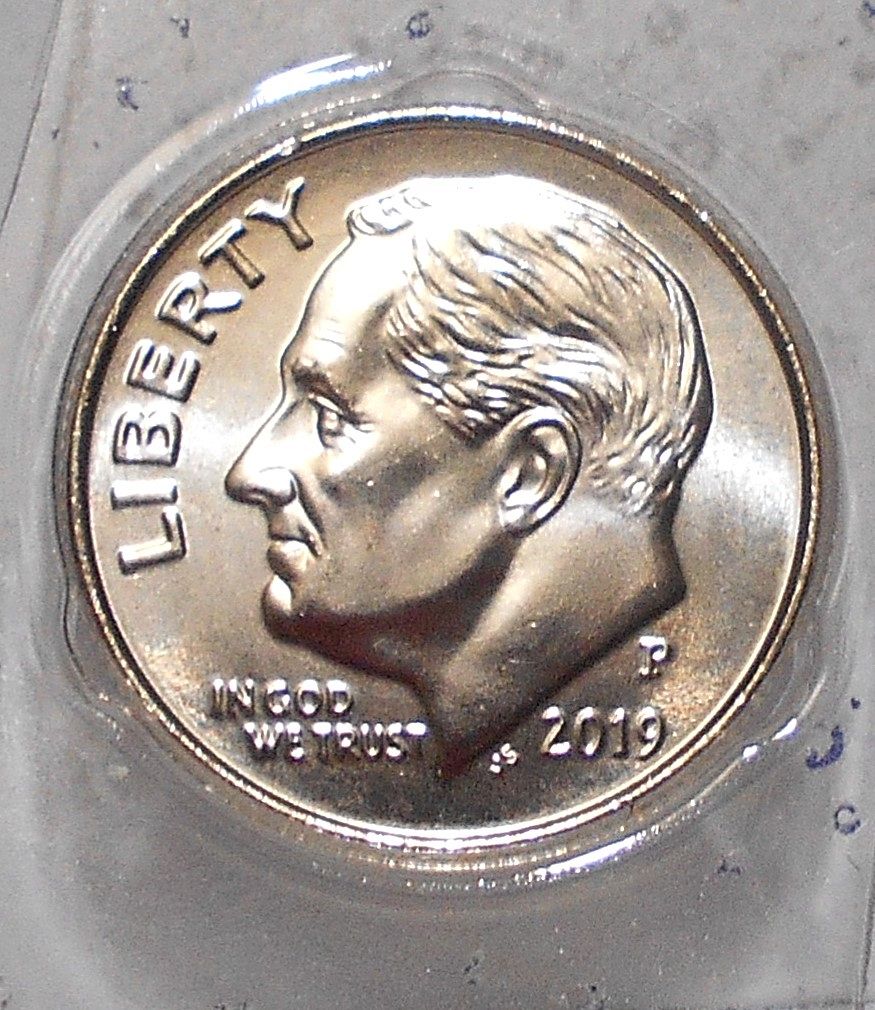 2019 P Roosevelt dime in orig US Mint plastic - For Sale, Buy Now ...