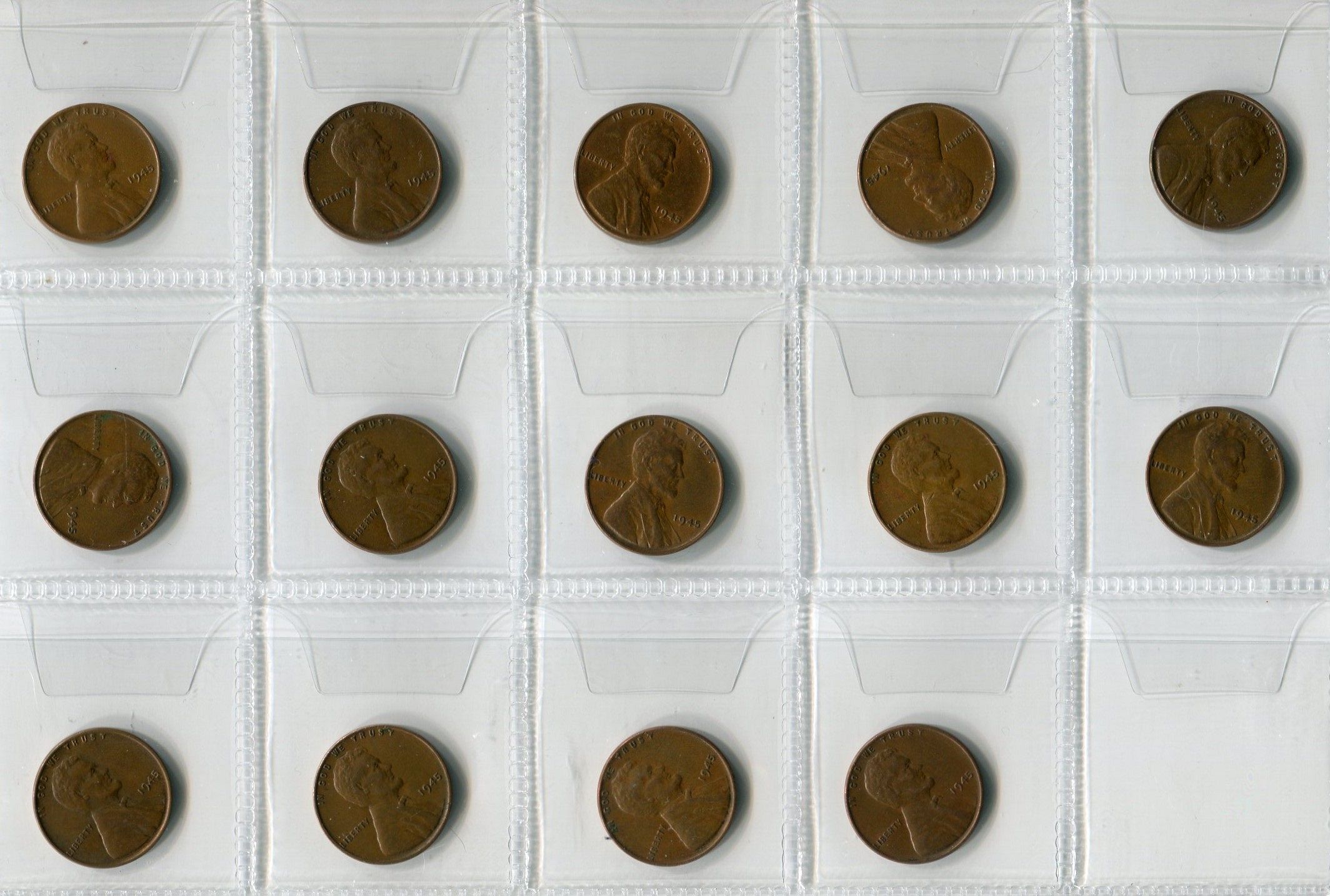 14 - 1945 - P LINCOLN CENTS -- VERY FINE - For Sale, Buy Now Online ...