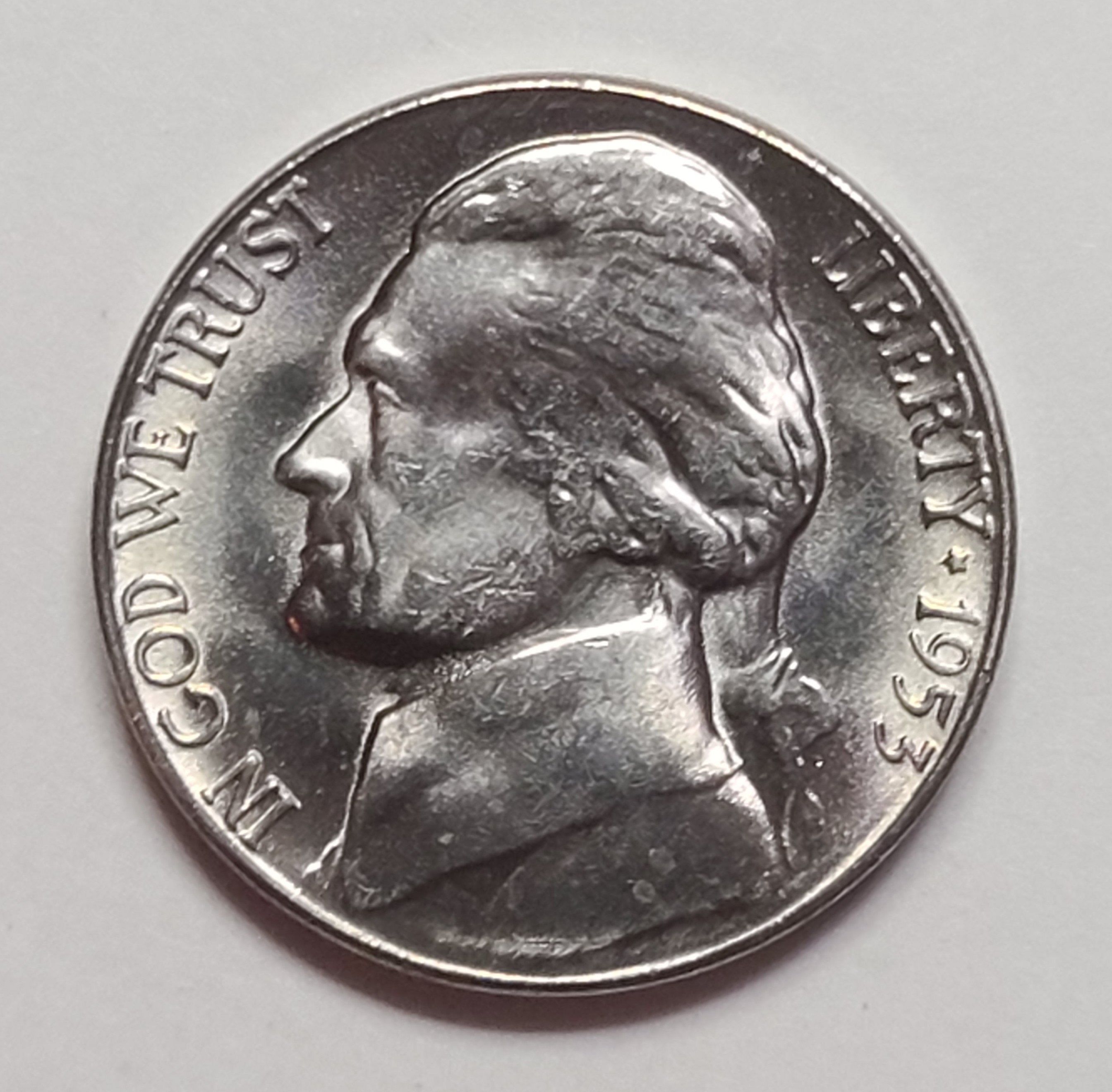 1953-S Jefferson Nickel MS-64 (Near Gem) Strong Strike - For Sale, Buy ...