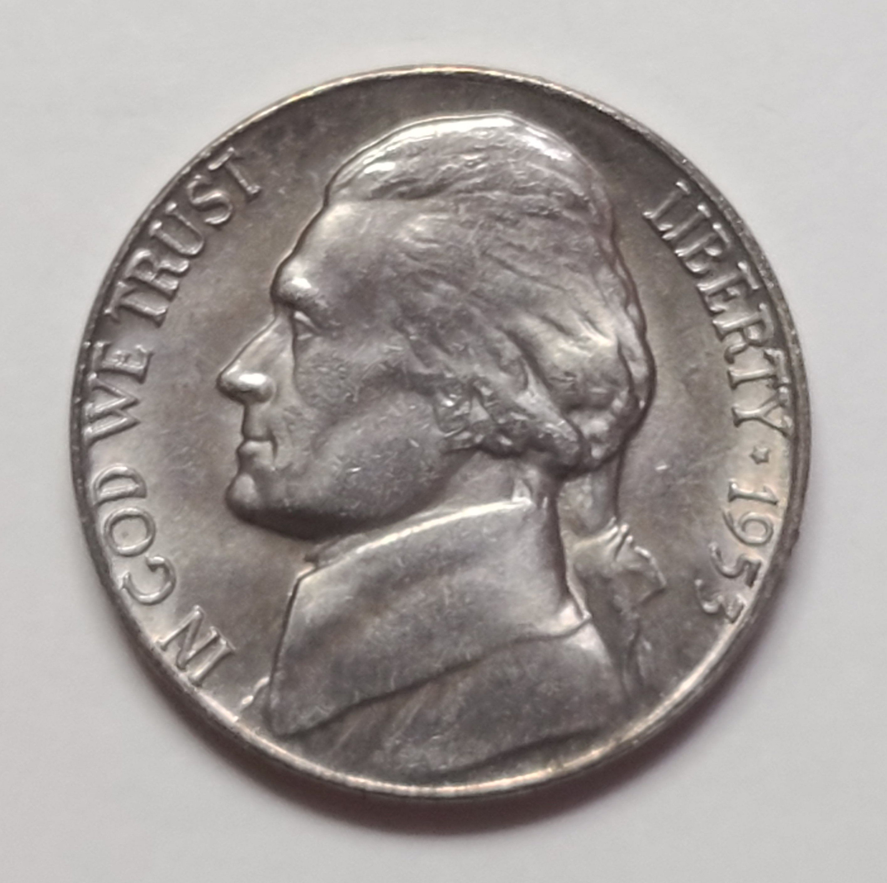 1953-S Jefferson Nickel MS-64 (Near Gem) Strong Strike - For Sale, Buy ...