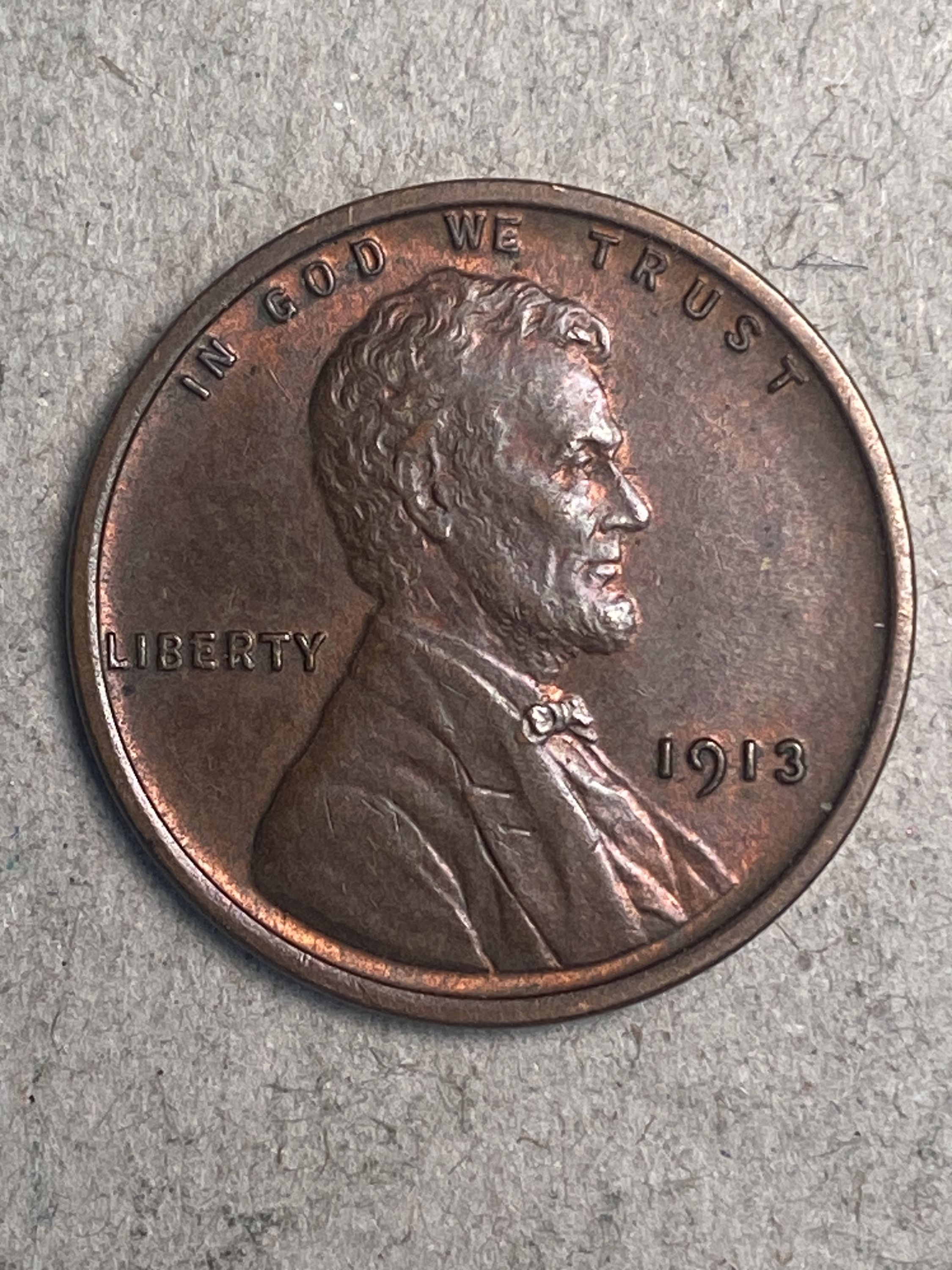 1913 Lincoln Cent MS63+ RB - For Sale, Buy Now Online - Item #760455