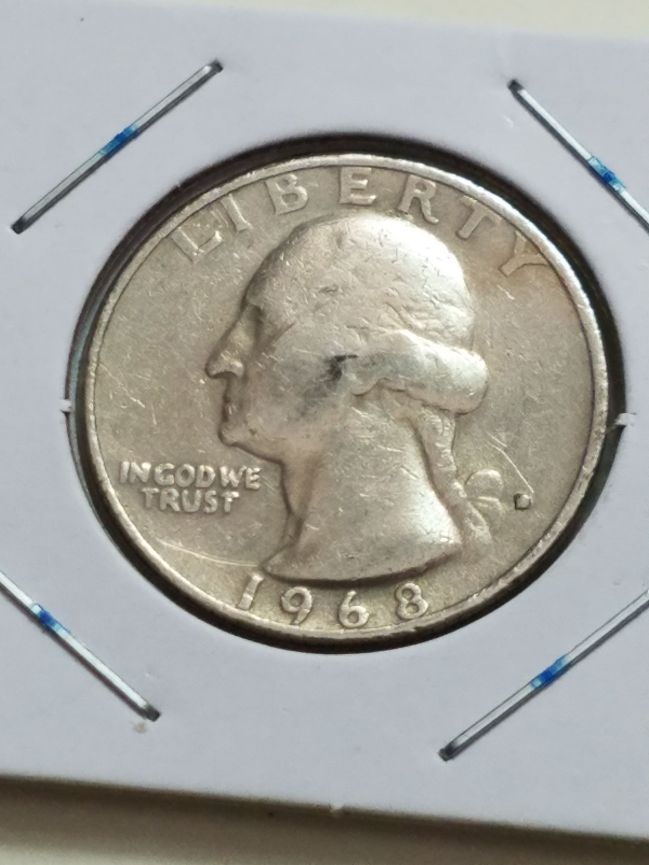 1968 D Washington Quarter Mint Mark Error - For Sale, Buy Now Online ...