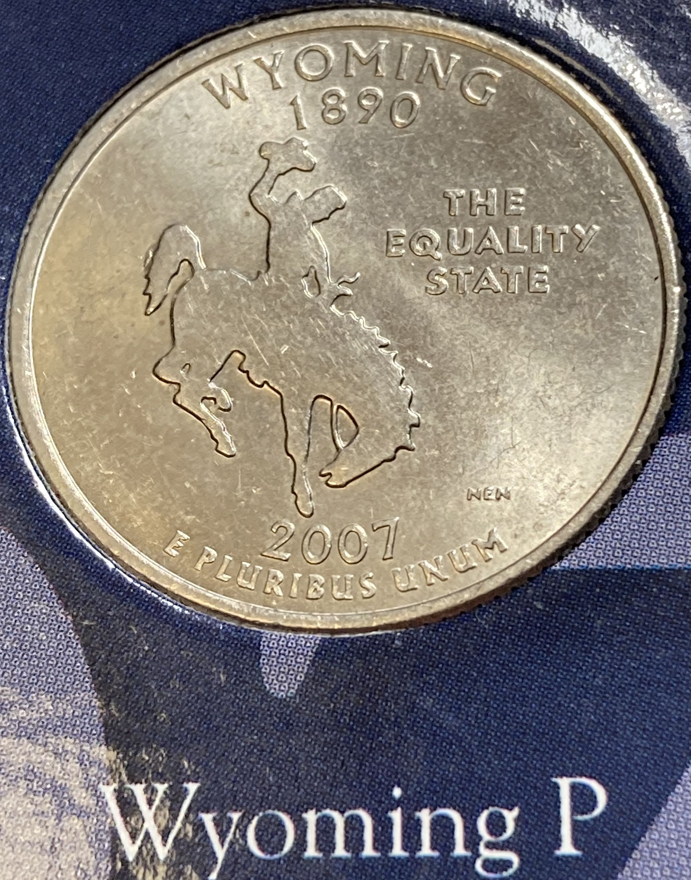 2007 P Wyoming 50 States and Territories Quarters - For Sale, Buy Now ...
