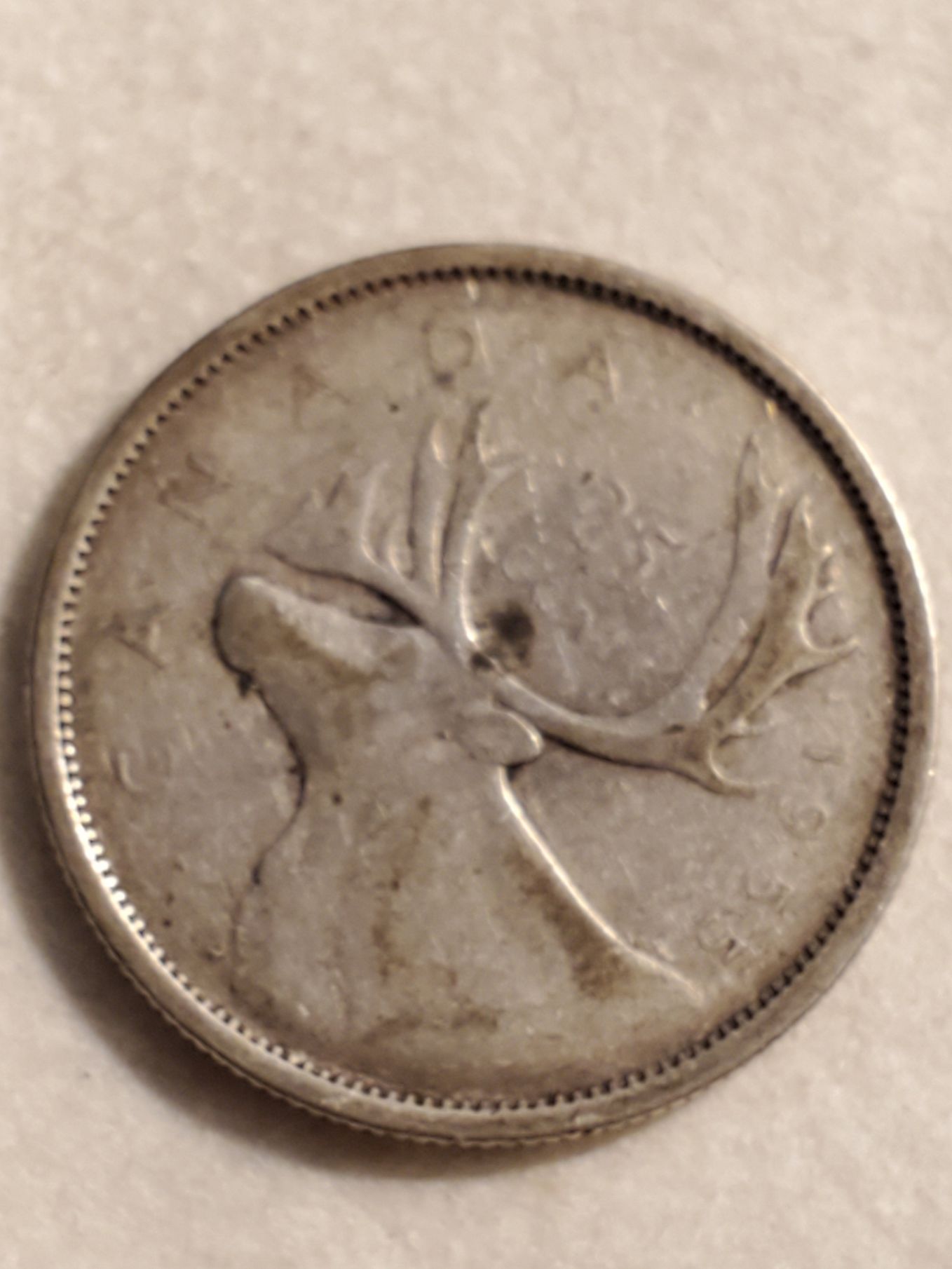 1955 Canada 25 Cent Coin - For Sale, Buy Now Online - Item #762601