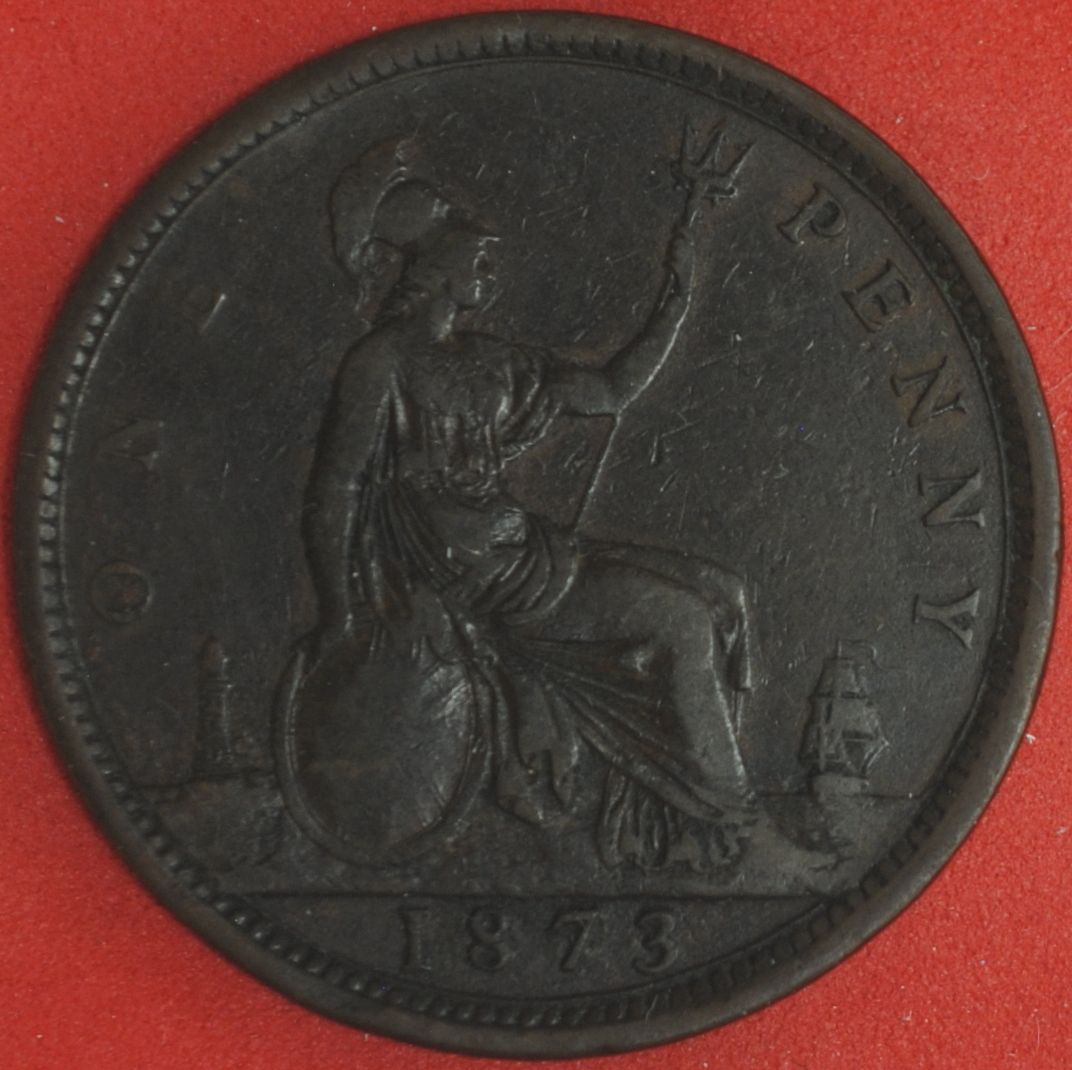 1873 Great Britain Penny Fine+ - For Sale, Buy Now Online - Item #762966
