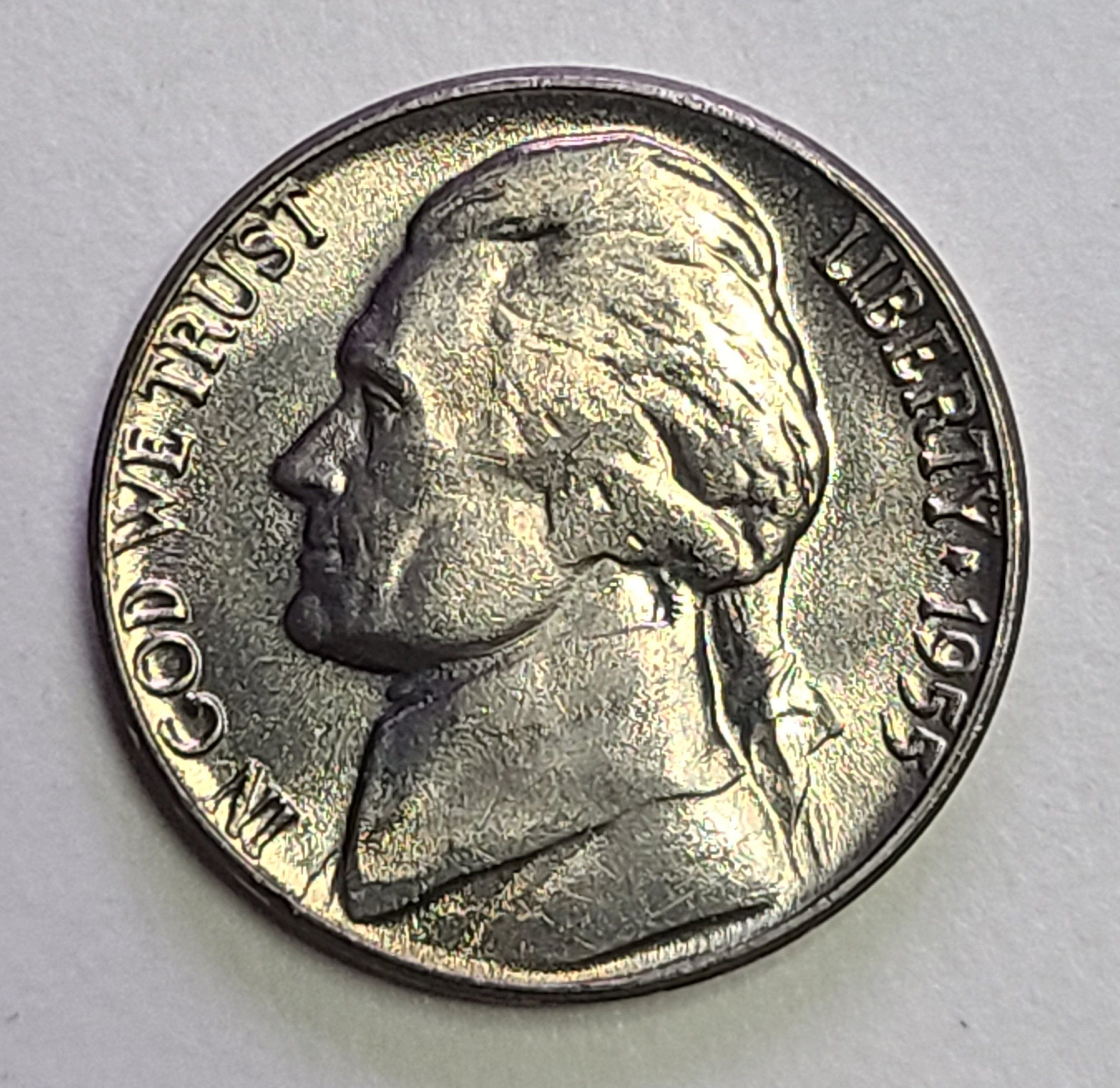 1955-D Jefferson Nickel MS-63 (Choice BU) Strong Strike - For Sale, Buy ...
