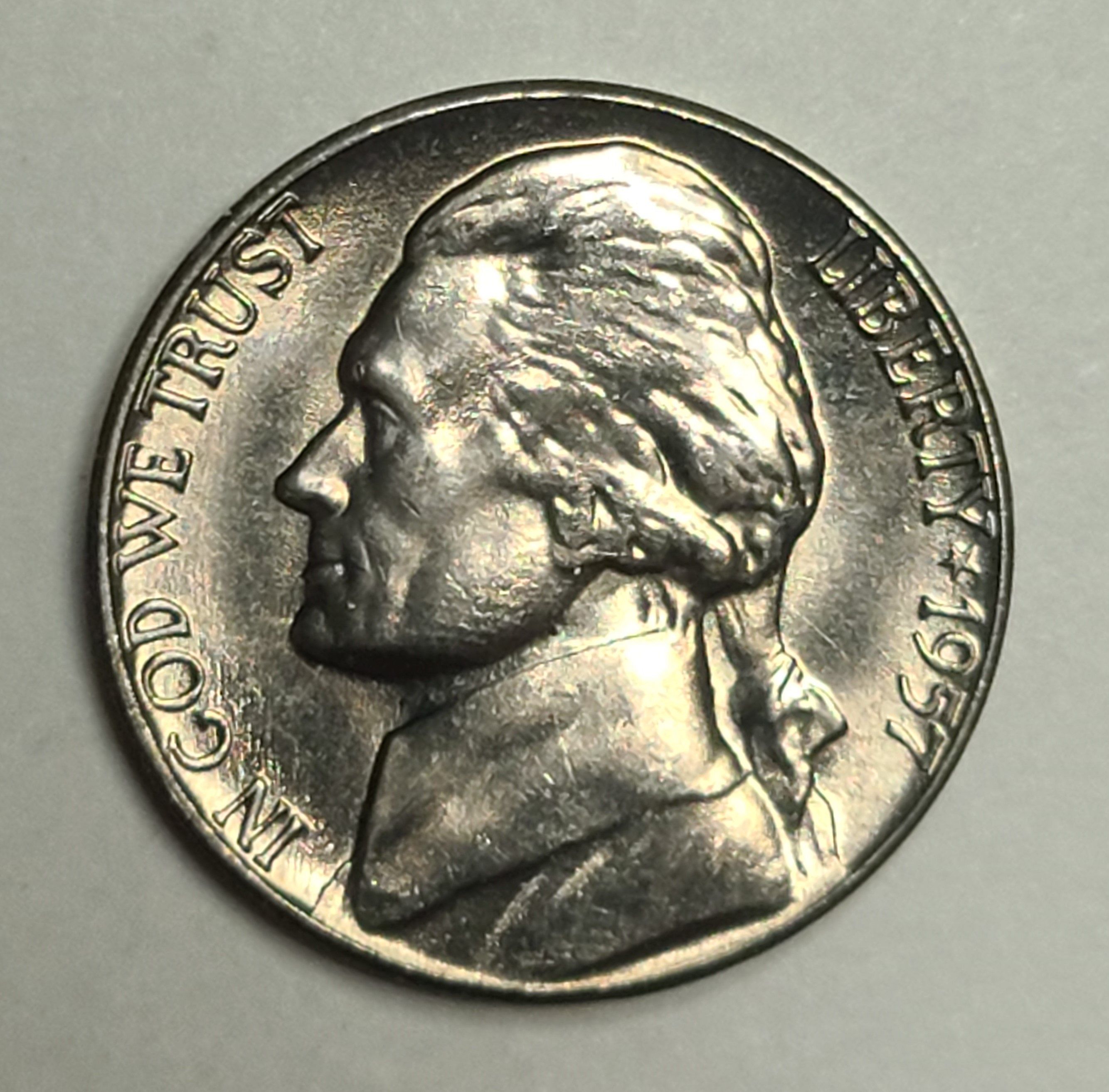 1957 Jefferson Nickel MS-64 (Near Gem) Strong Strike - For Sale, Buy ...