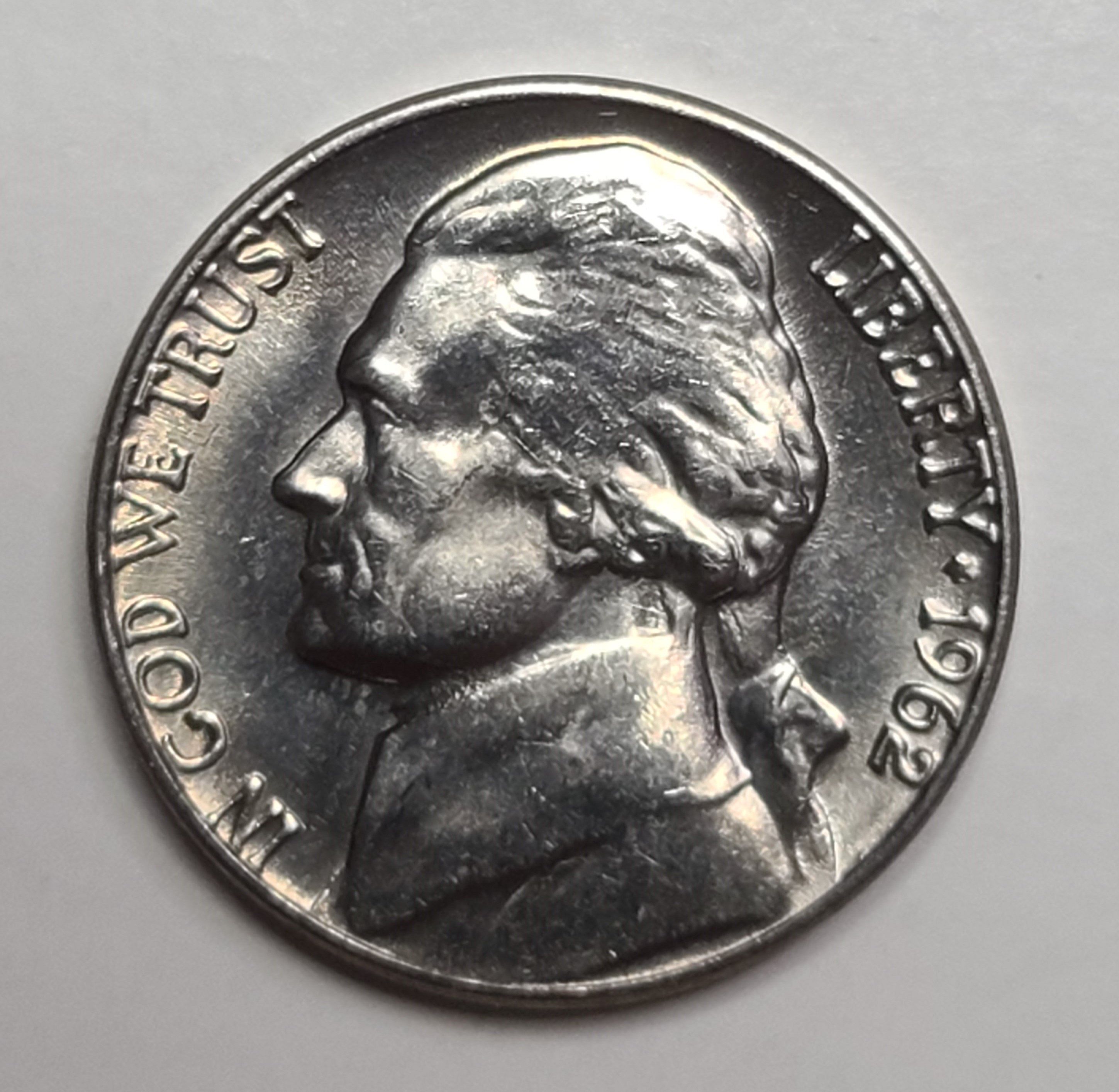 1962 Jefferson Nickel MS-64 (Near Gem) Strong Strike - For Sale, Buy ...