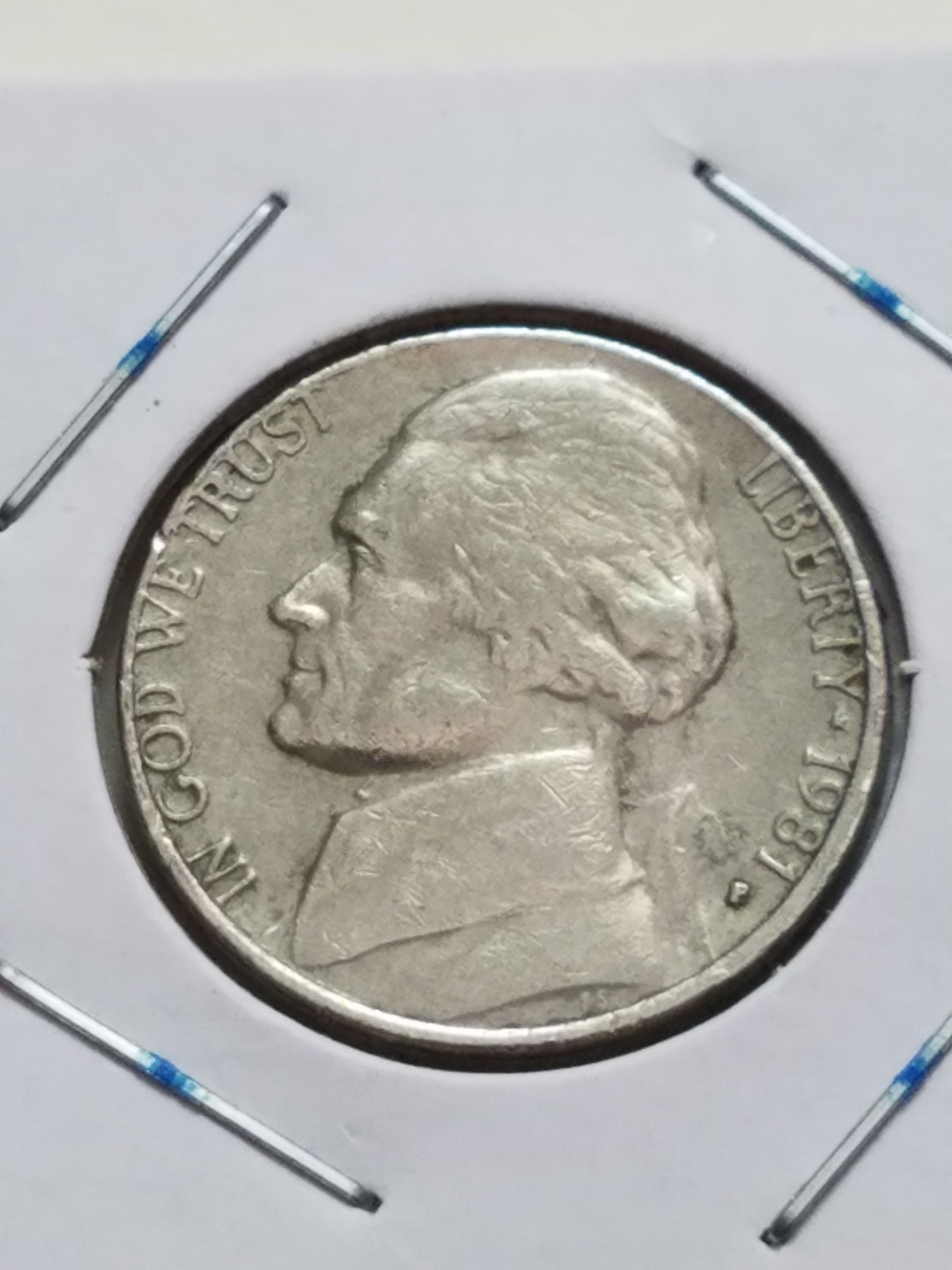 1981 P Jefferson Nickel Off Center - For Sale, Buy Now Online - Item ...