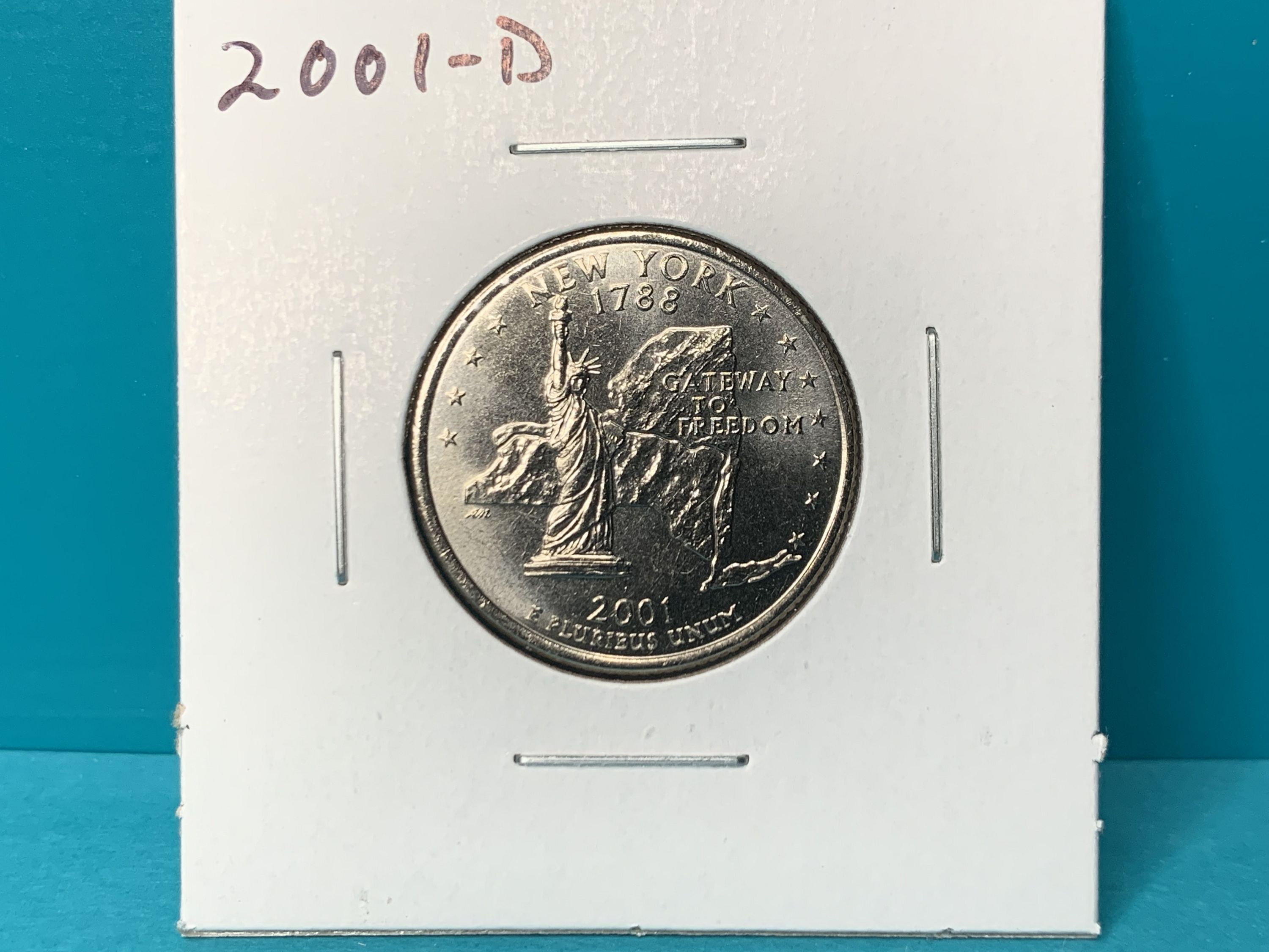 2001-D New York 50 State Quarter - For Sale, Buy Now Online - Item #763693