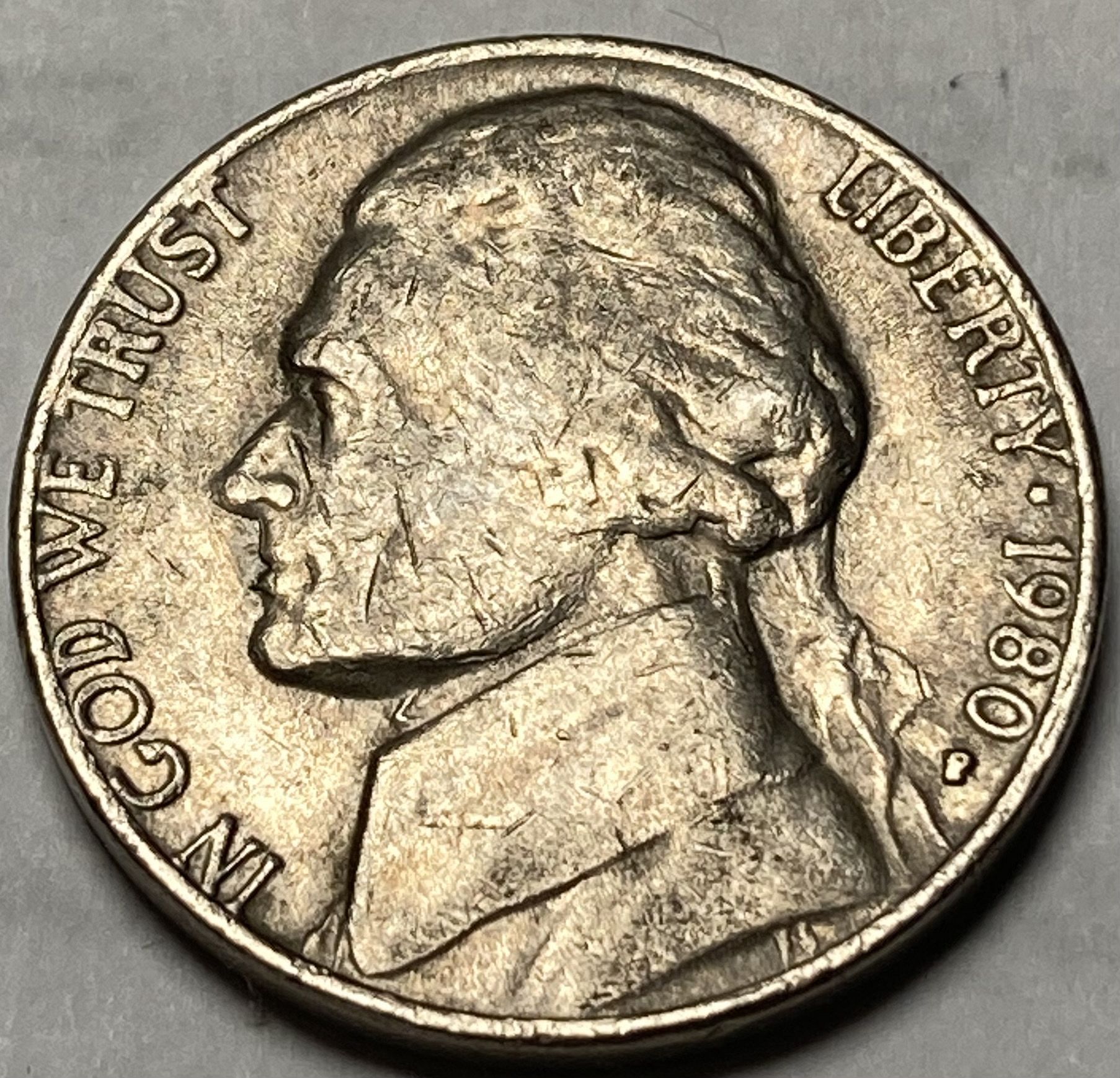 1980 P Jefferson Nickels - For Sale, Buy Now Online - Item #763837