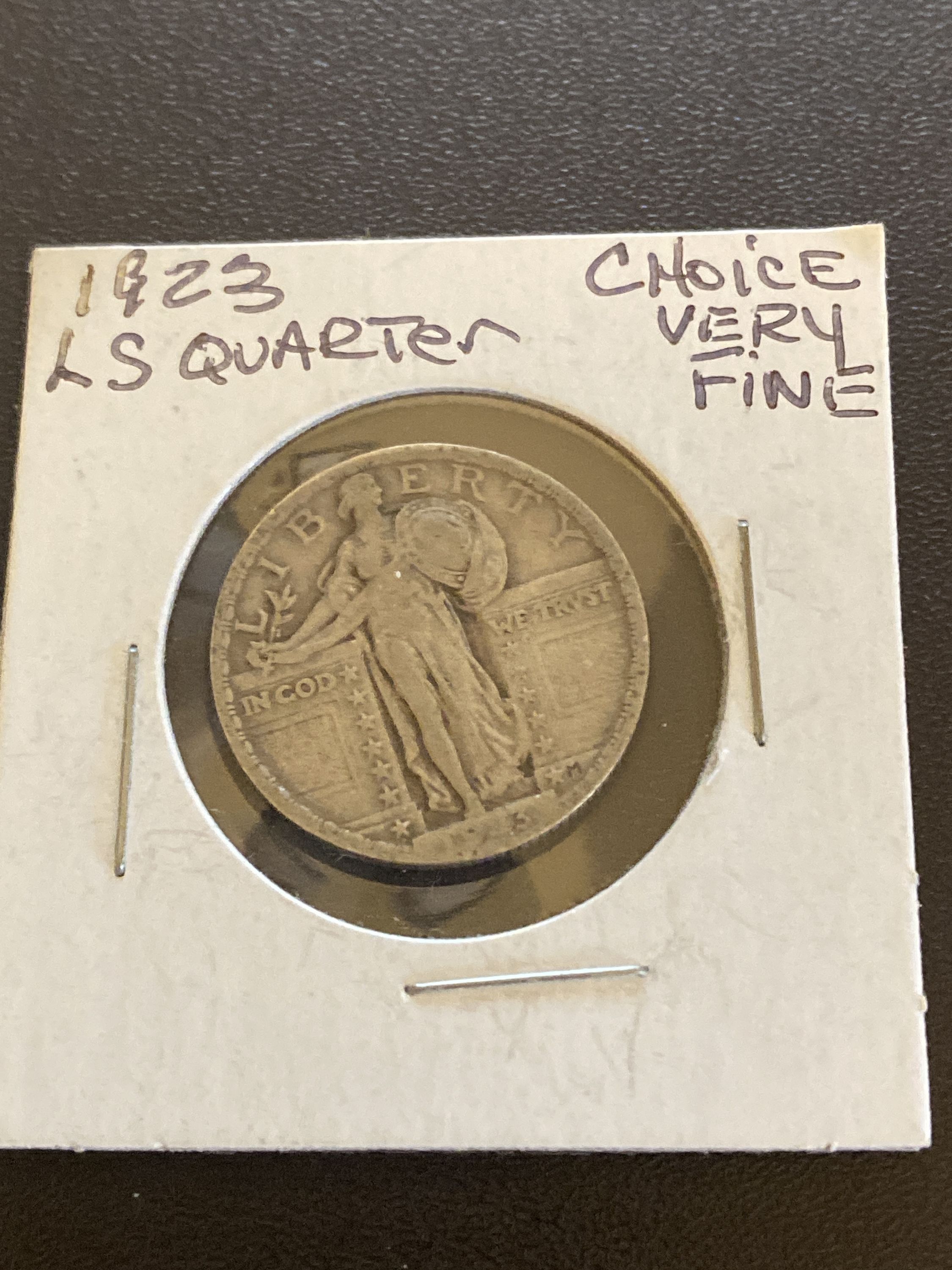 1923 Silver standing Liberty Quarter with some excellent details.Choice ...
