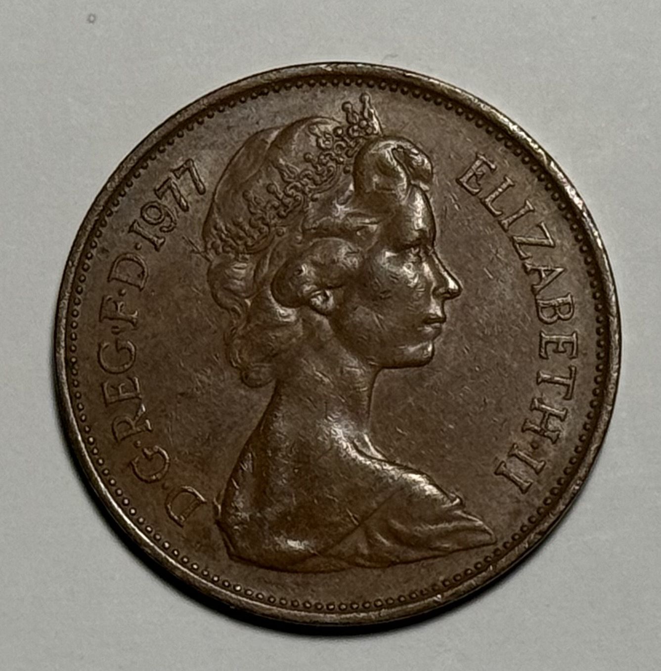1977 Great Britain 2 New Pence - For Sale, Buy Now Online - Item #766497