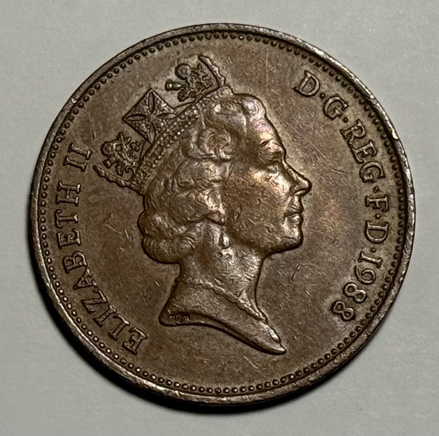 1988 Great Britain 2 New Pence - For Sale, Buy Now Online - Item #766543