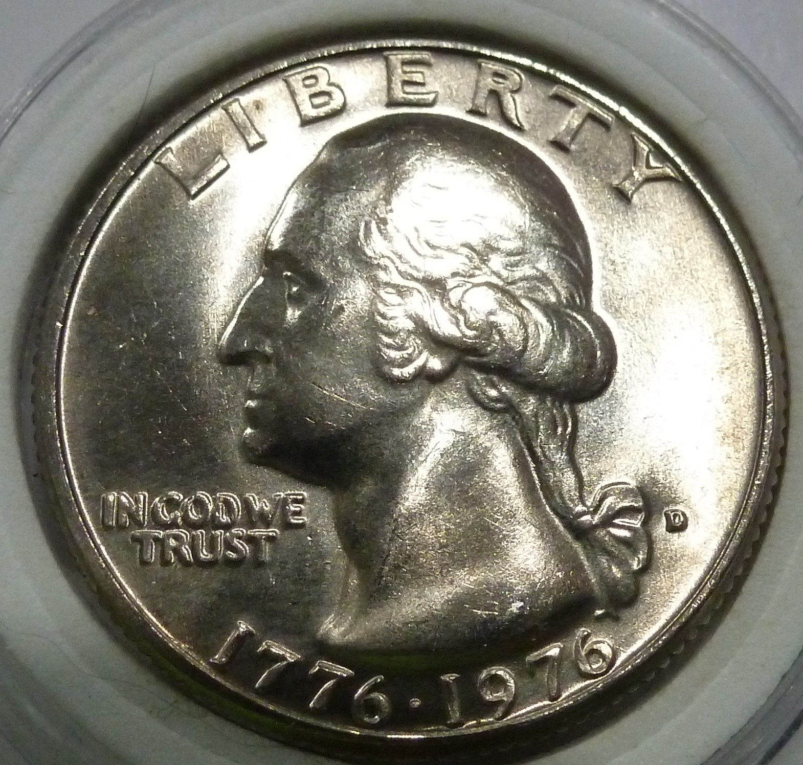 1976-D Brilliant Uncirculated CLAD Washington Quarter # 40-Z - For Sale ...