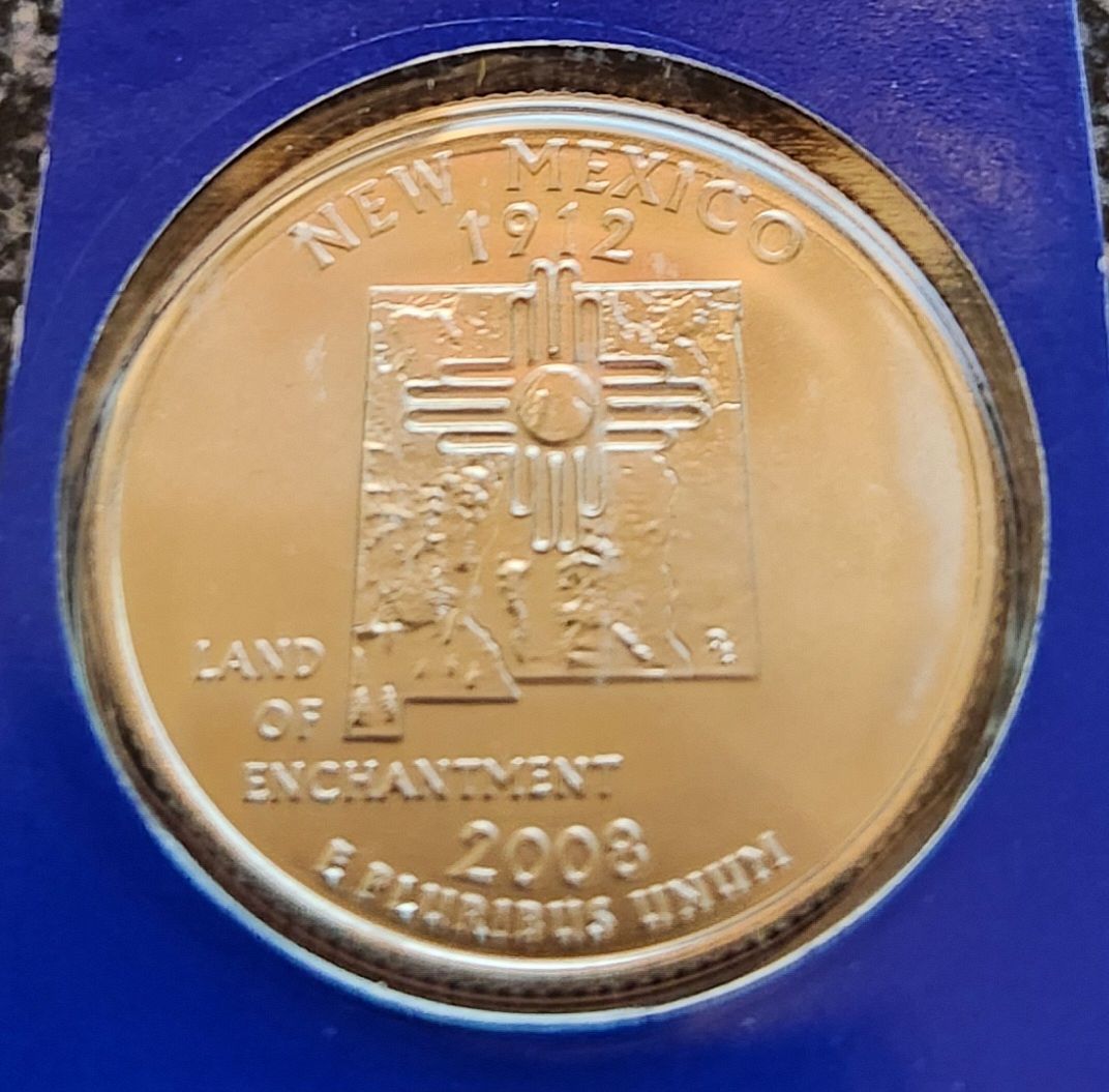 2008-P New Mexico State Quarter - BU in Original Mint Cello - For Sale ...