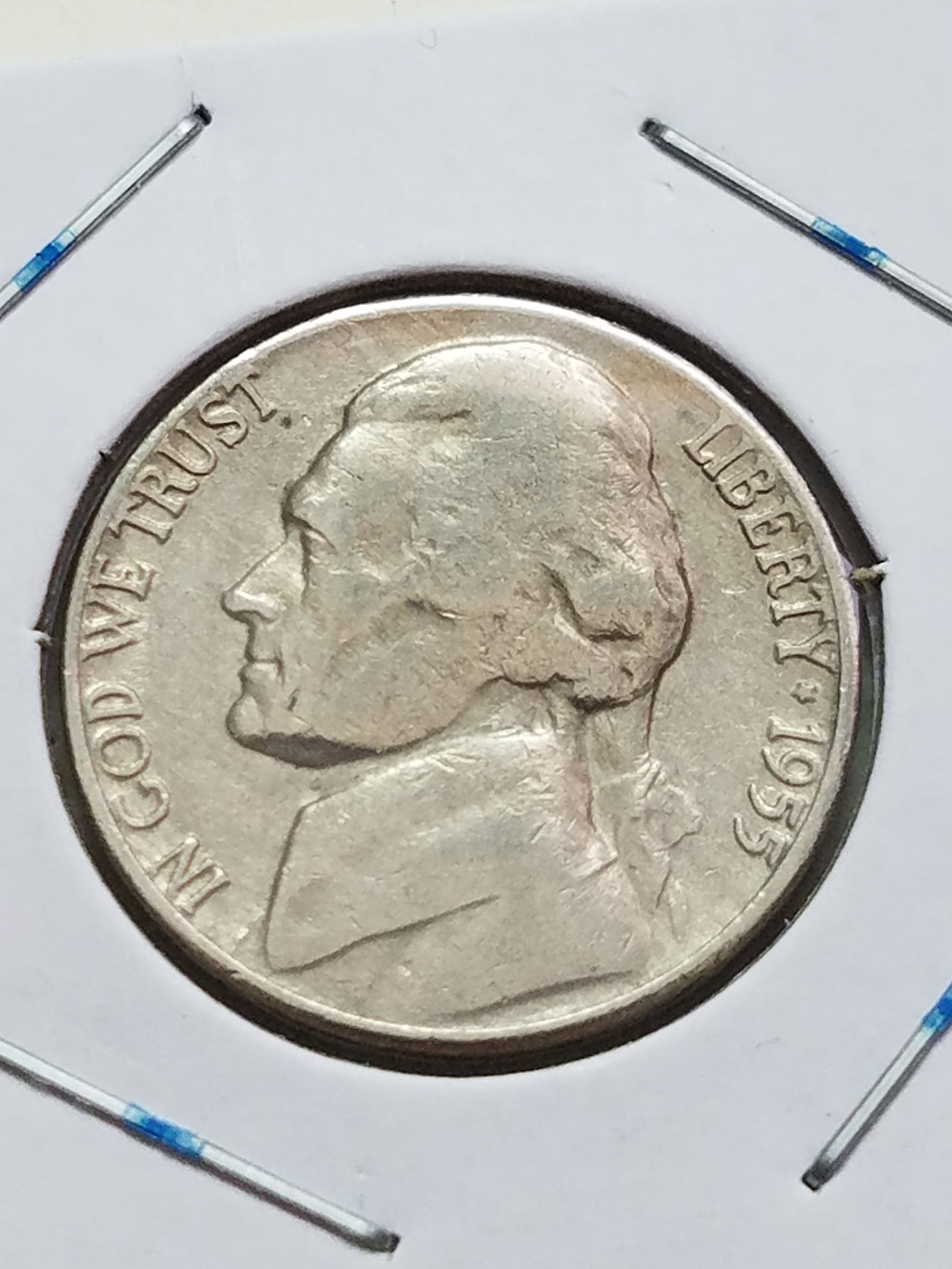 1955 D Over S Jefferson Nickel - For Sale, Buy Now Online - Item #767394