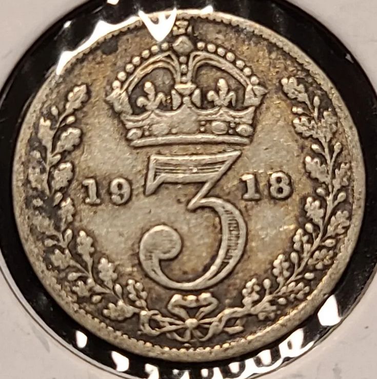 British 1903 *SILVER* Three Pence Coin - GREAT CONDITION & 121 Years ...