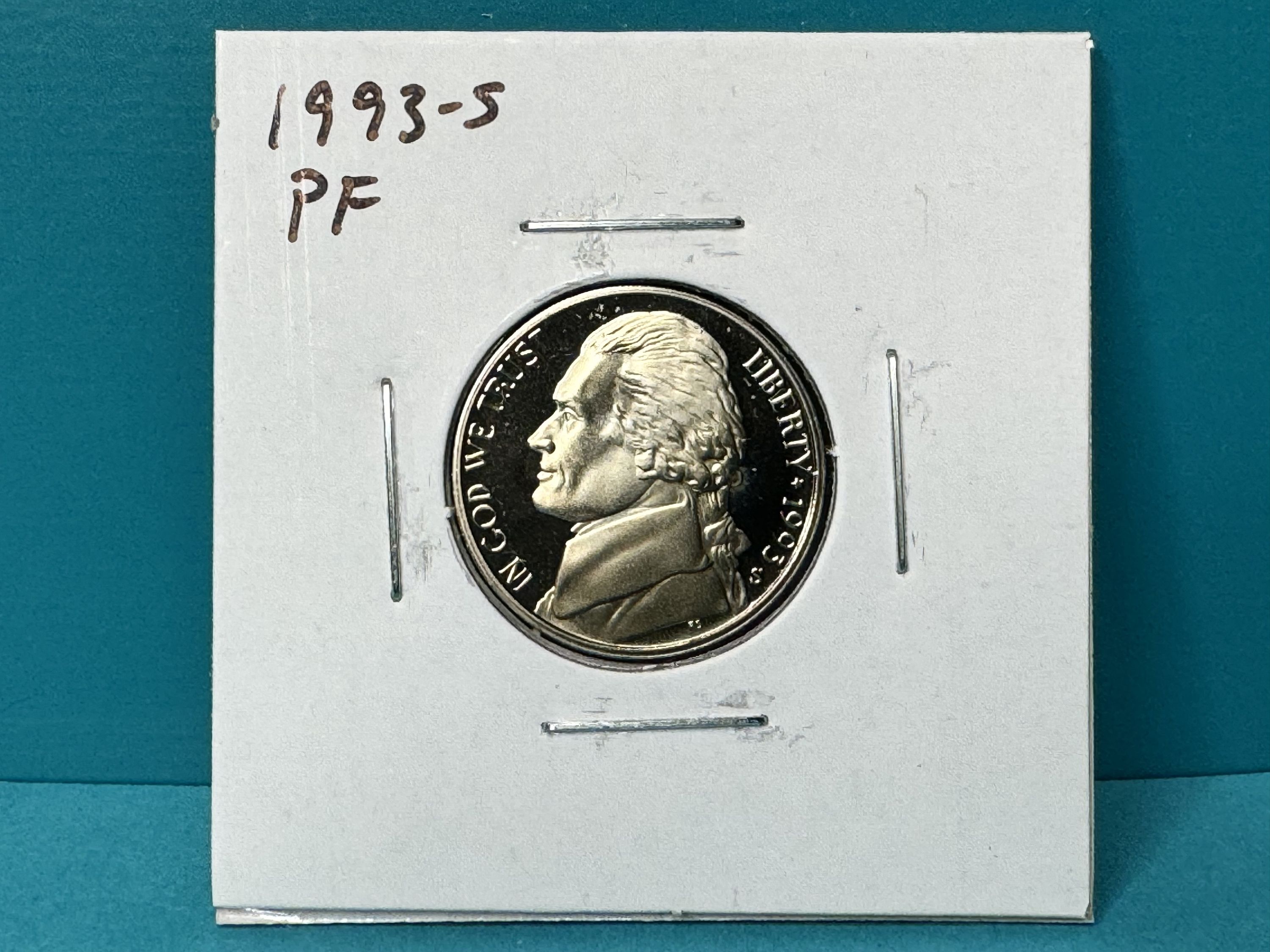 1993-S Proof Jefferson Nickel - For Sale, Buy Now Online - Item #768102