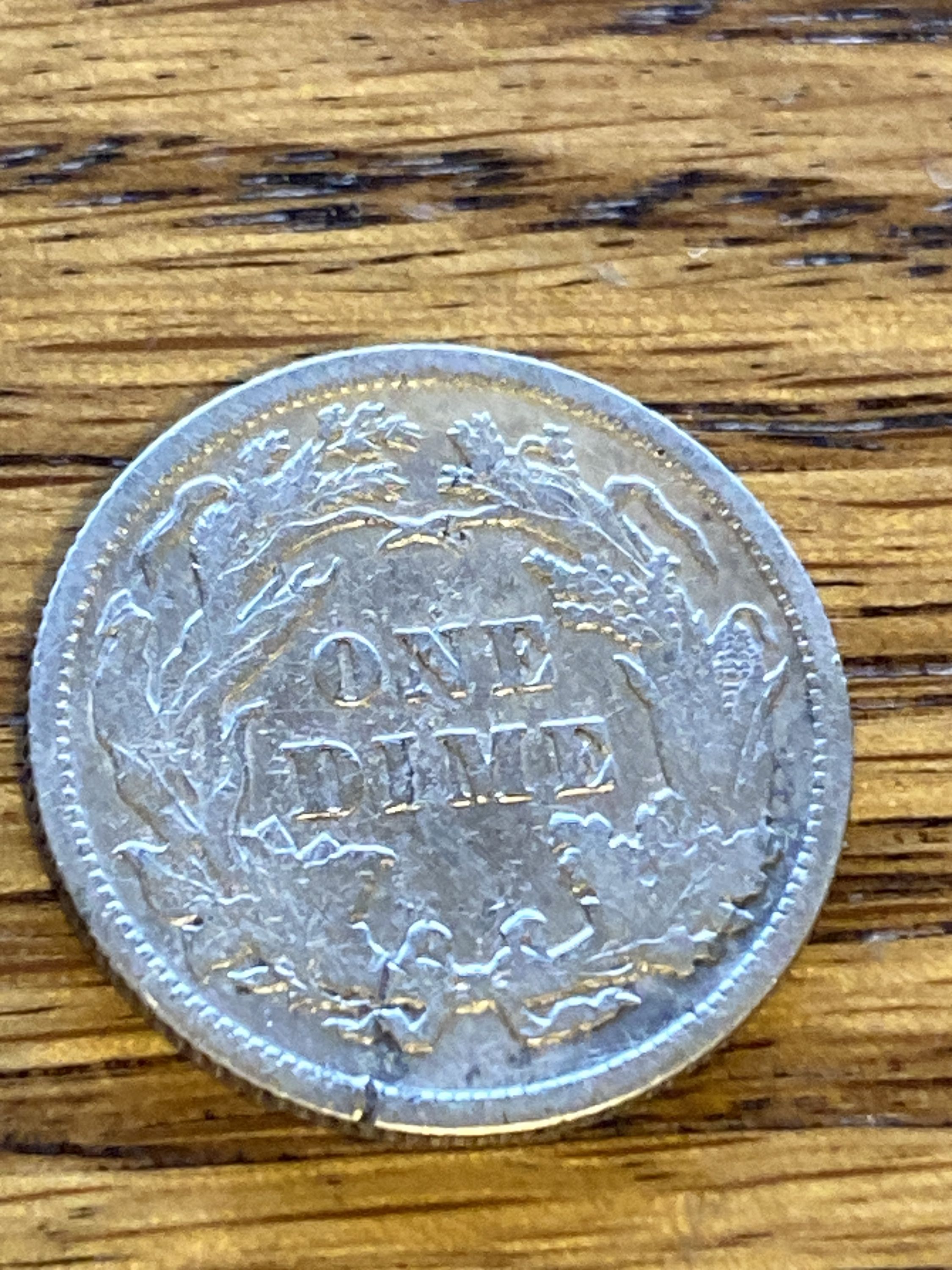 1891 Seated Liberty Silver Dime as shown in the photos This coin has ...