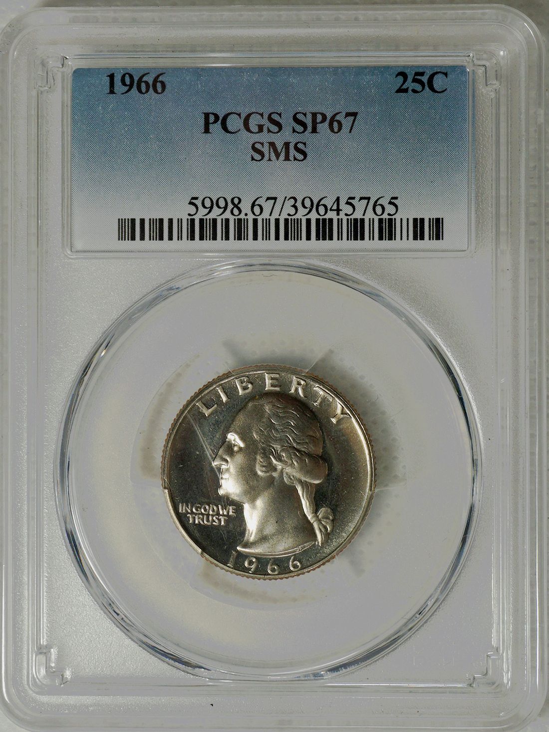 1966 SMS Washington Quarter - For Sale, Buy Now Online - Item #768811