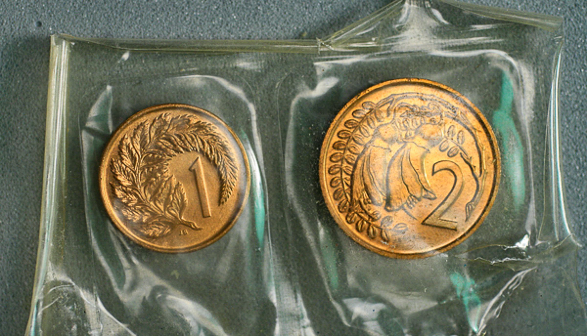 1970 New Zealand 1c & 2c coins in mint sealed packaging - For Sale, Buy ...