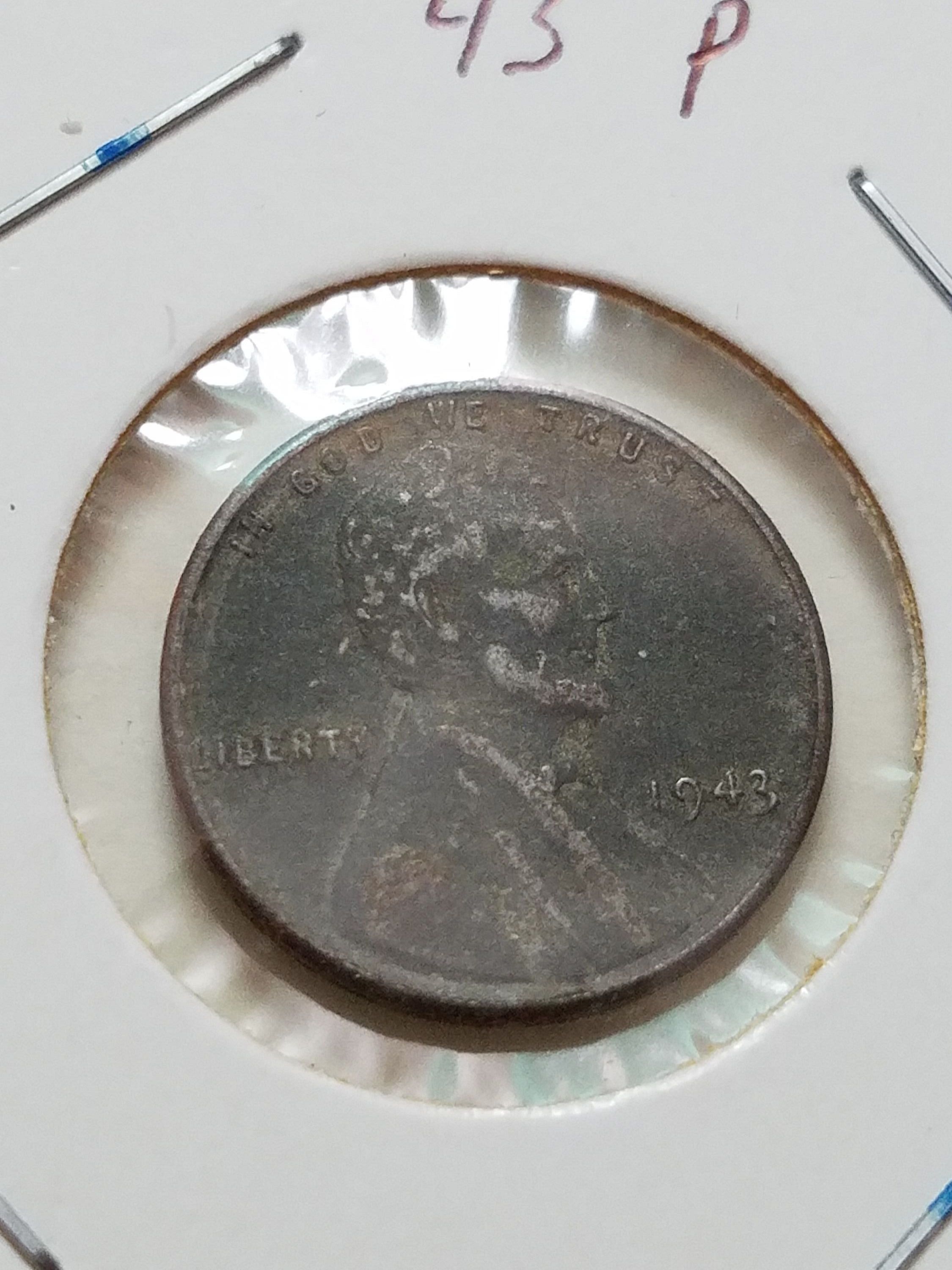 1943 P Lincoln Steel Wheat Penny - For Sale, Buy Now Online - Item #771442