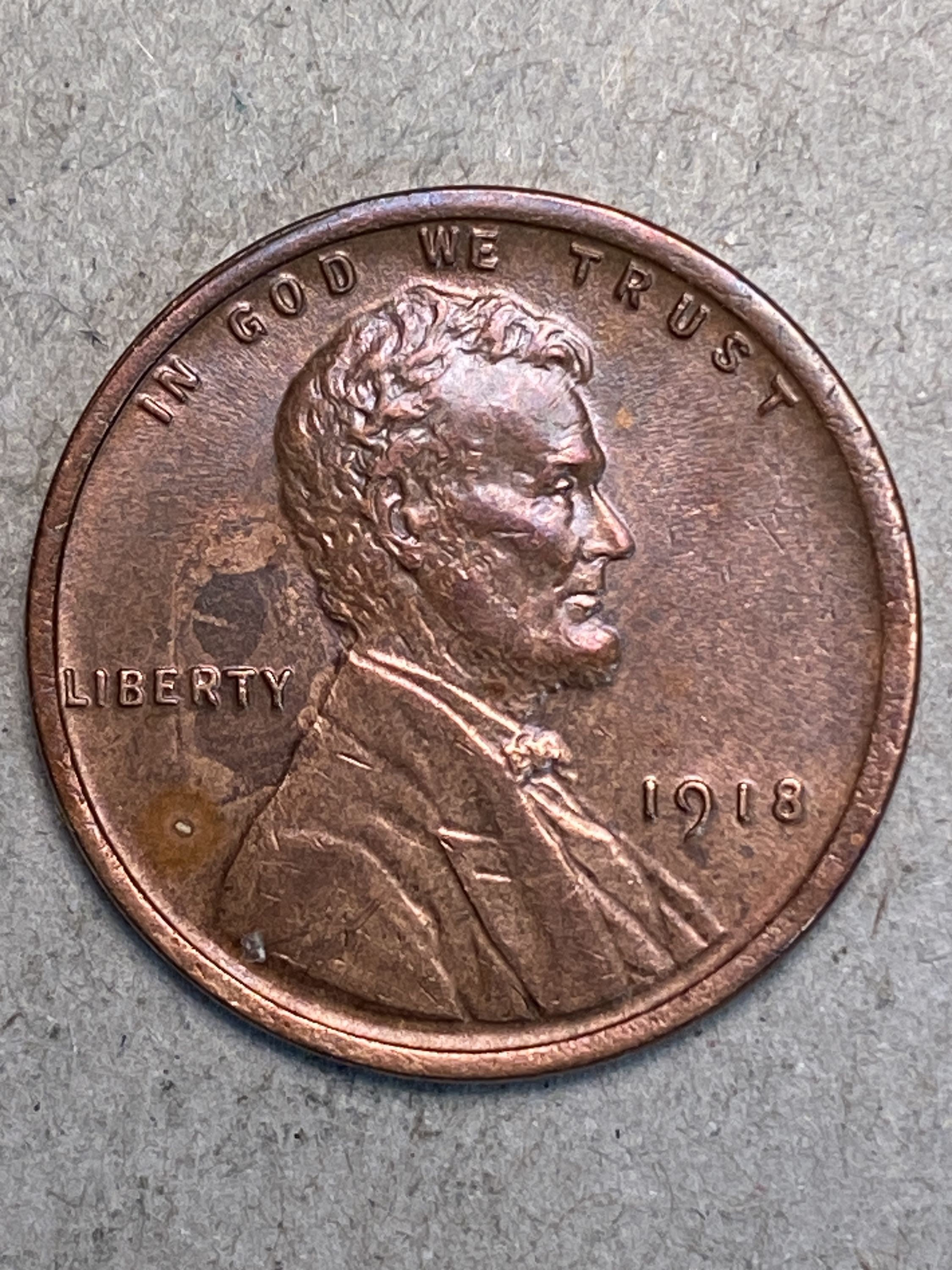 1918 Lincoln Cent Ch AU58 - For Sale, Buy Now Online - Item #771581