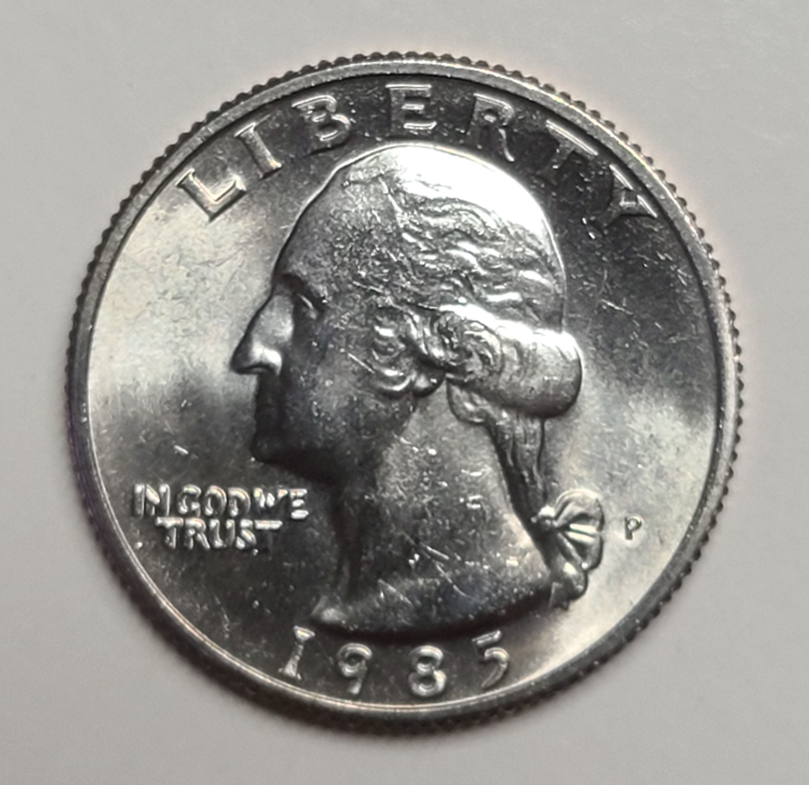 1985-P Washington Quarter MS-64 (Near Gem) - For Sale, Buy Now Online ...