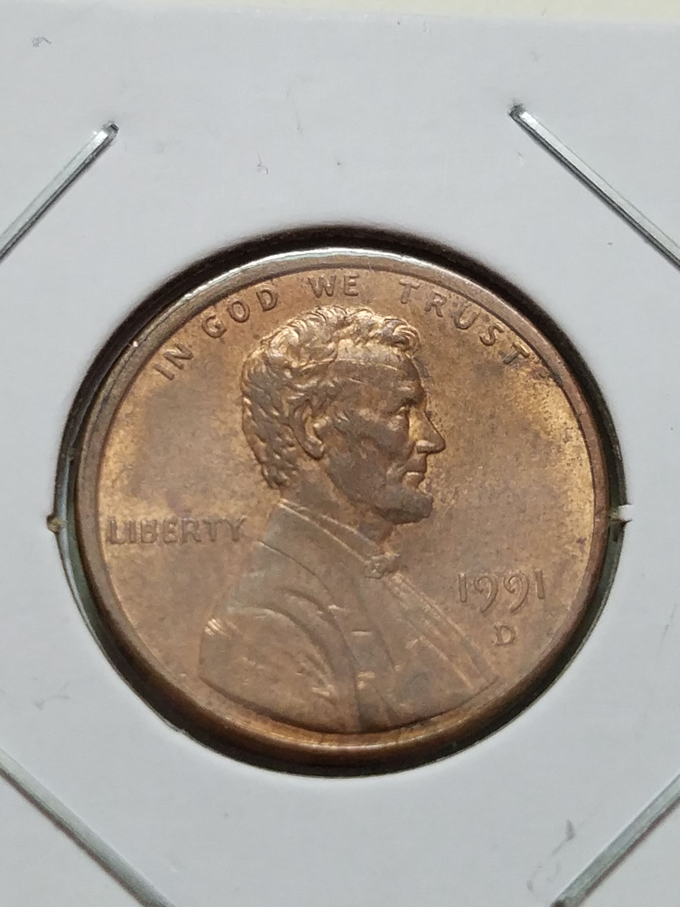 1991 D Lincoln Penny DDO DDR and Off Center - For Sale, Buy Now Online ...