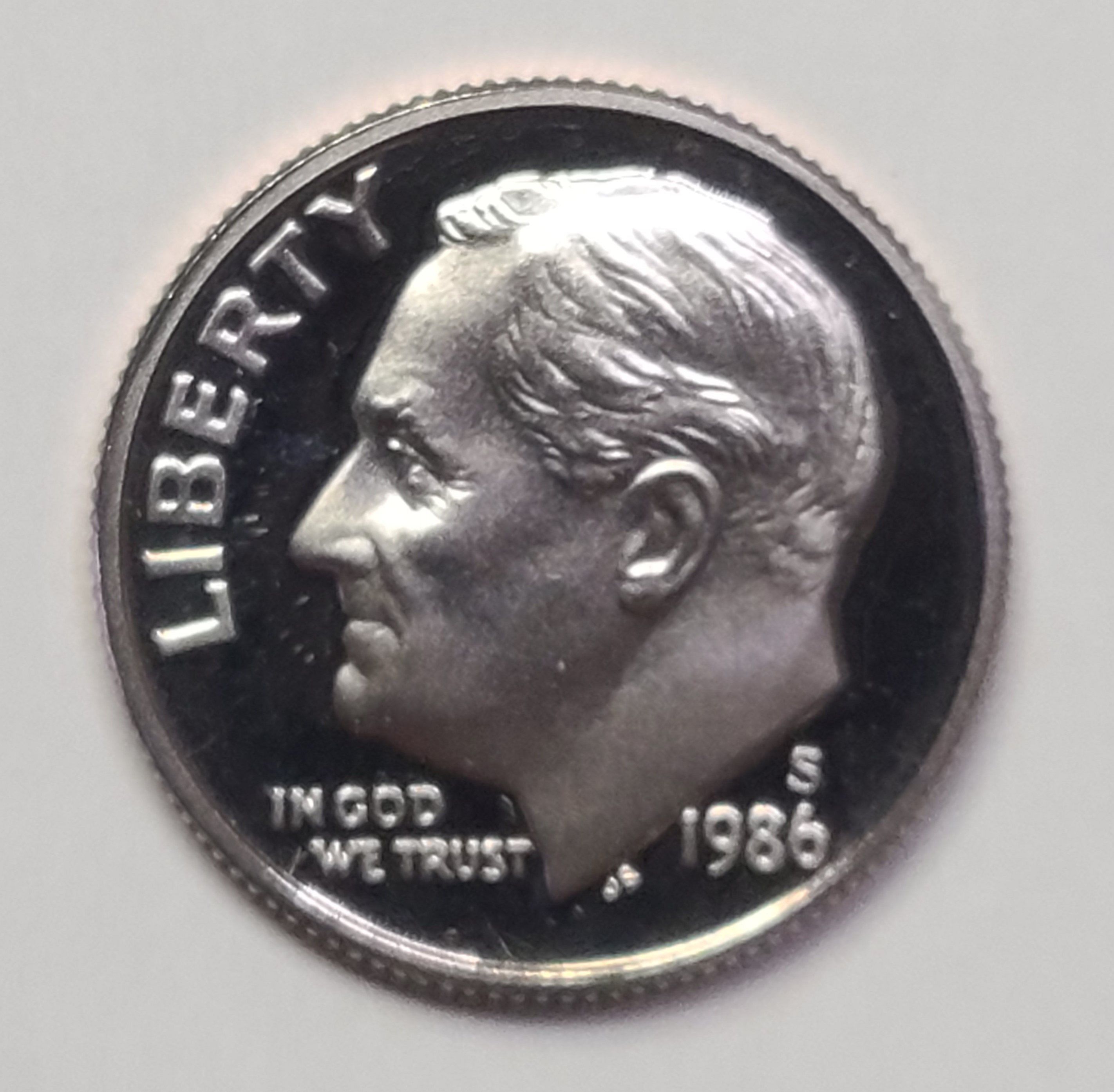 1986-S Roosevelt Dime Proof-65 (GEM) Full Bands - For Sale, Buy Now ...