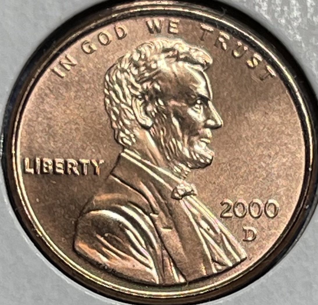 2000-D Lincoln Memorial Cent ~ Brilliant Uncirculated Condition - For ...