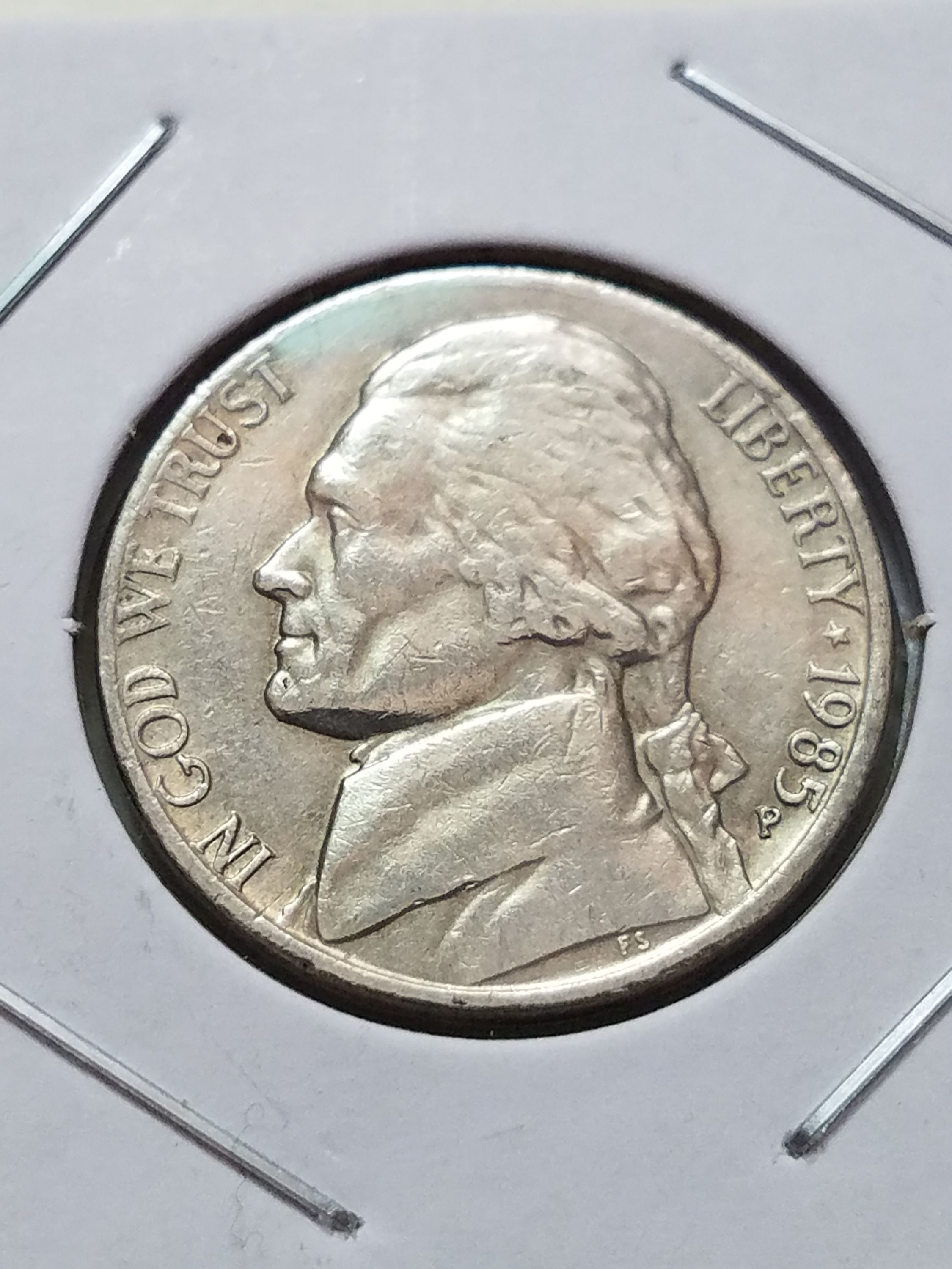 1985 P Jefferson Nickel DDO and Off Center - For Sale, Buy Now Online ...