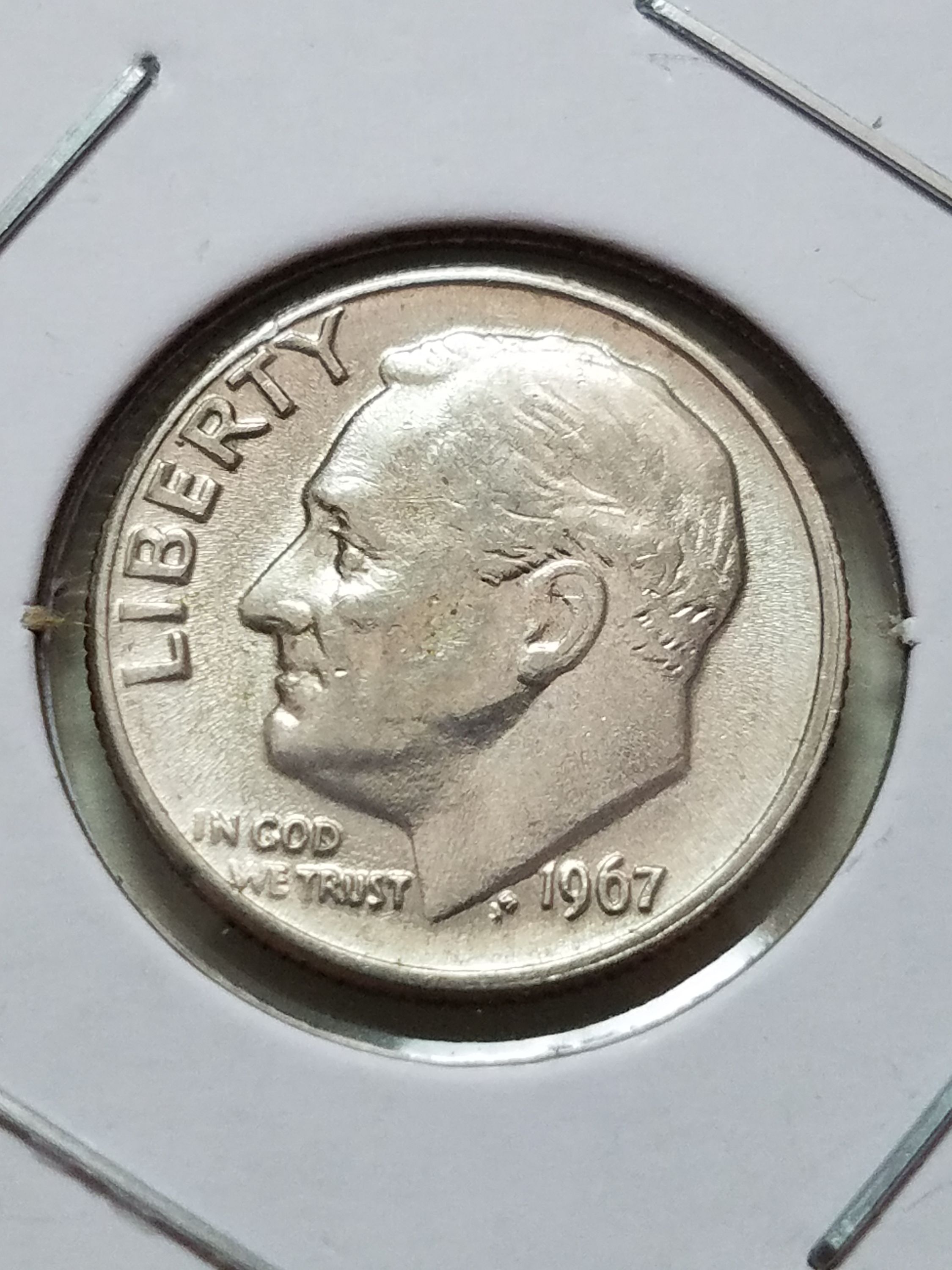 1967 P Roosevelt Dime DDO and Off Center - For Sale, Buy Now Online ...