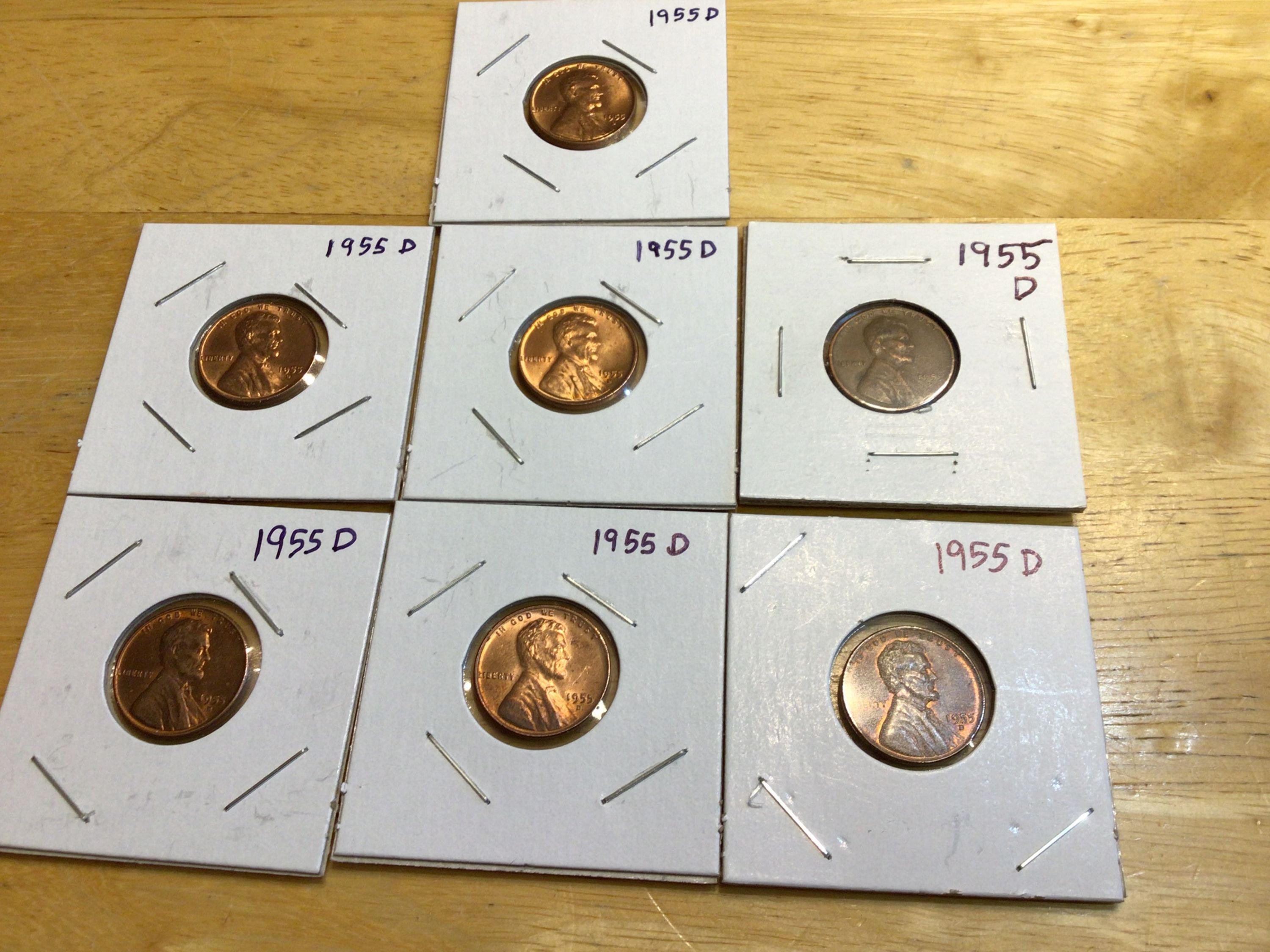 1955-D Lincoln Wheat Penny, Circulated-good Condition, Free shipping ...