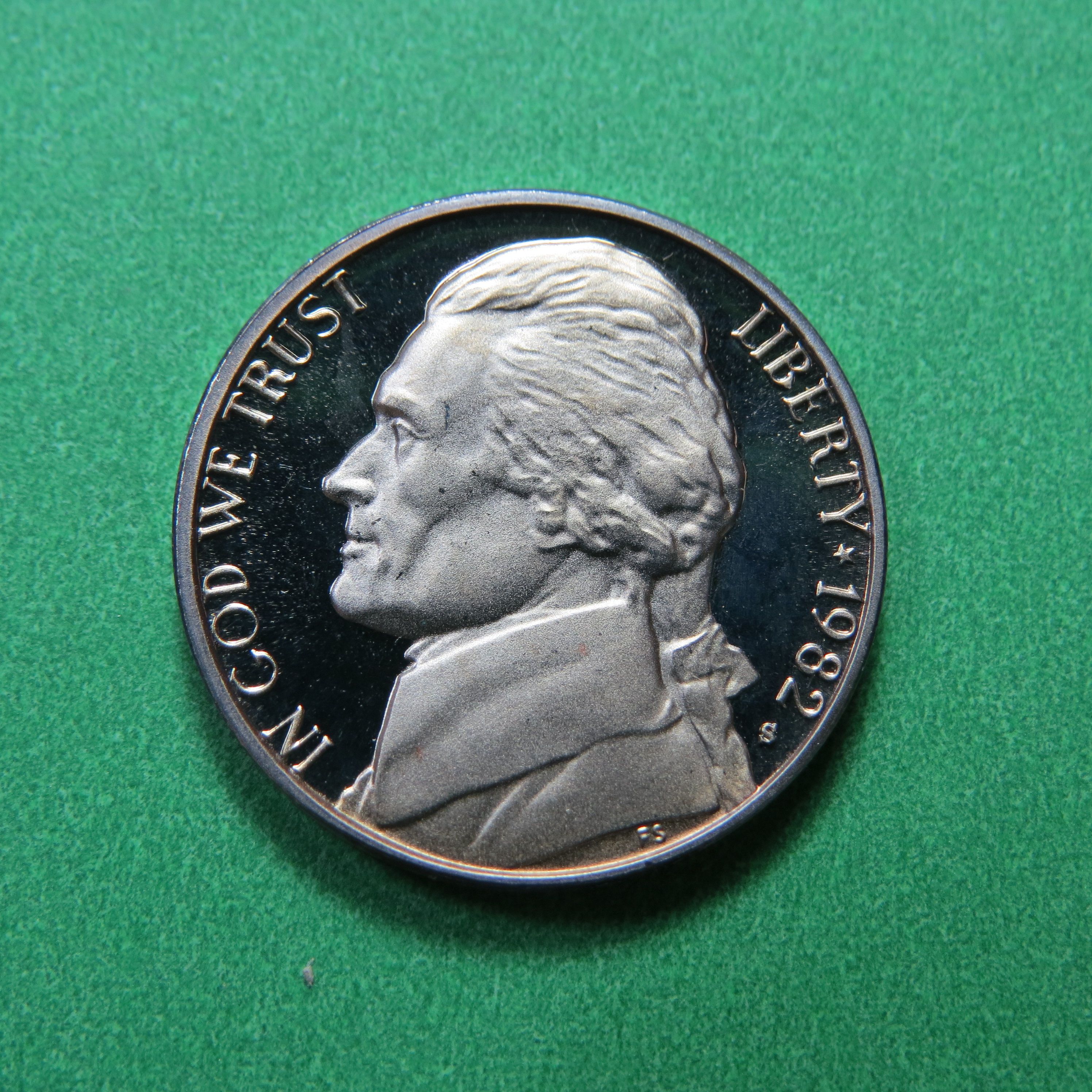 1982-S JEFFERSON NICKEL ~ PROOF ~ COMB SHIP ~ LOT E416 - For Sale, Buy ...