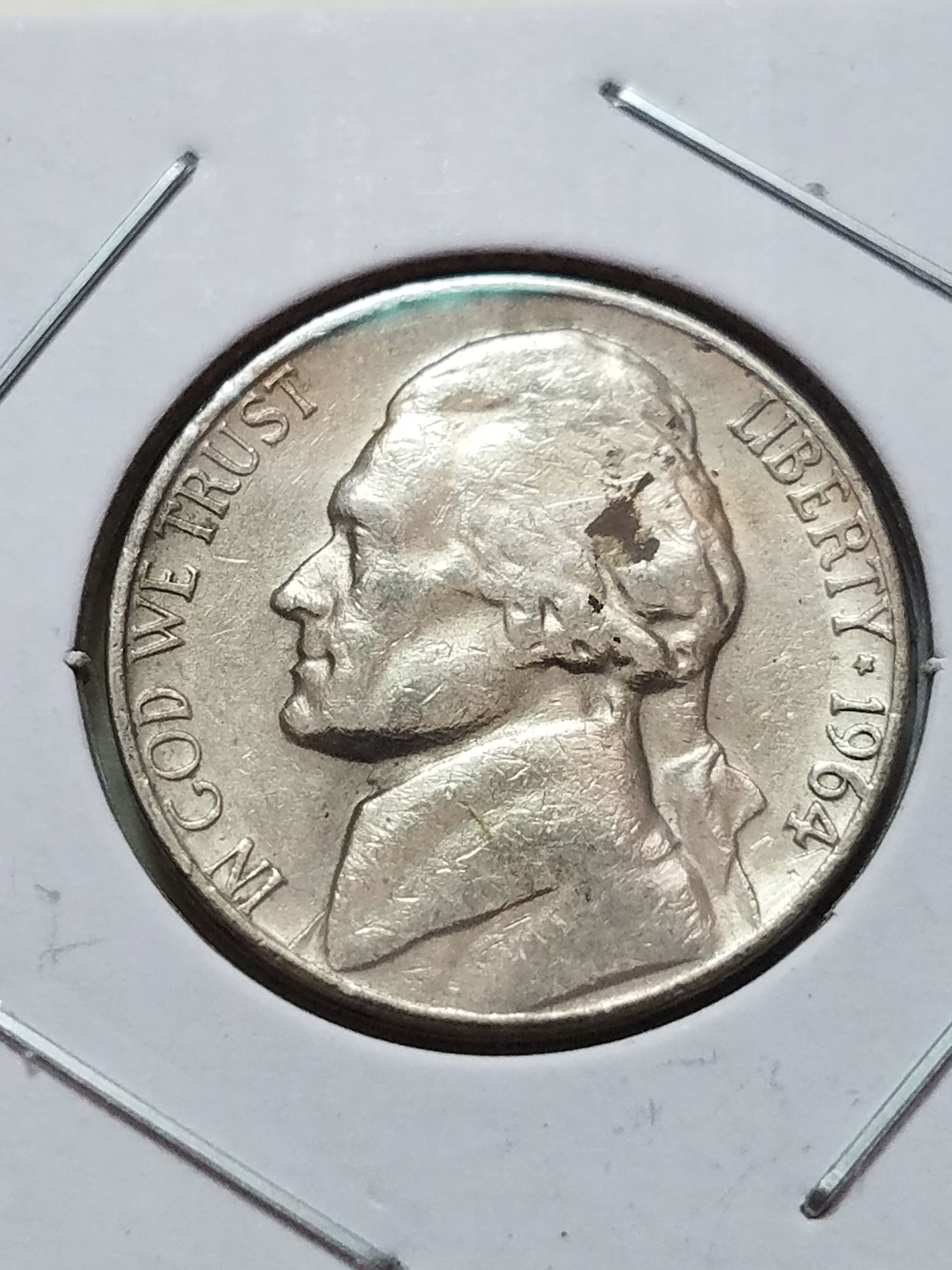 1964 D Jefferson Nickel Mint Mark Error - For Sale, Buy Now Online ...
