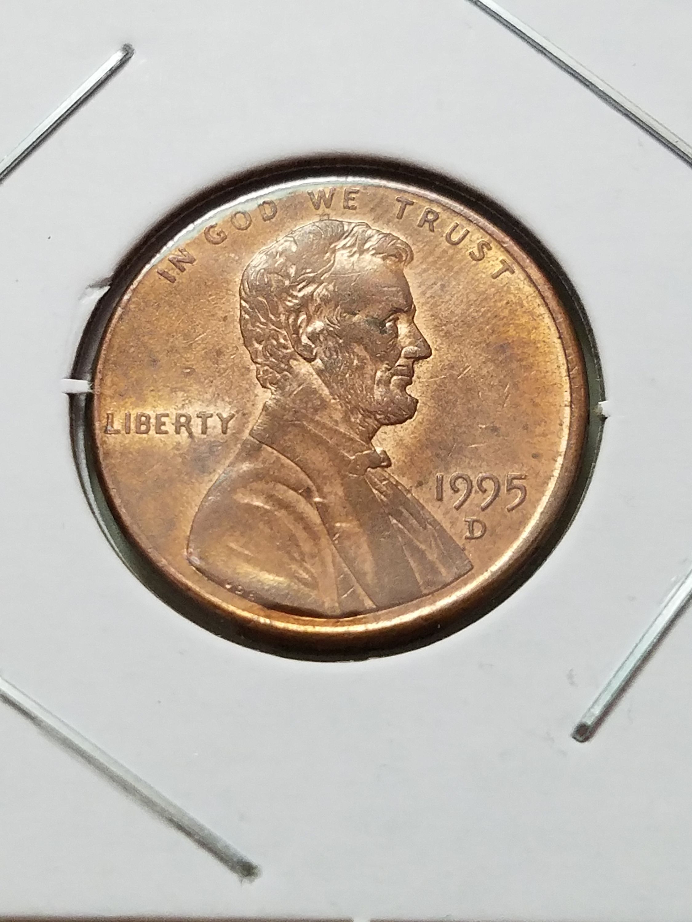 1995 D Lincoln Penny DDR and Off Center - For Sale, Buy Now Online ...