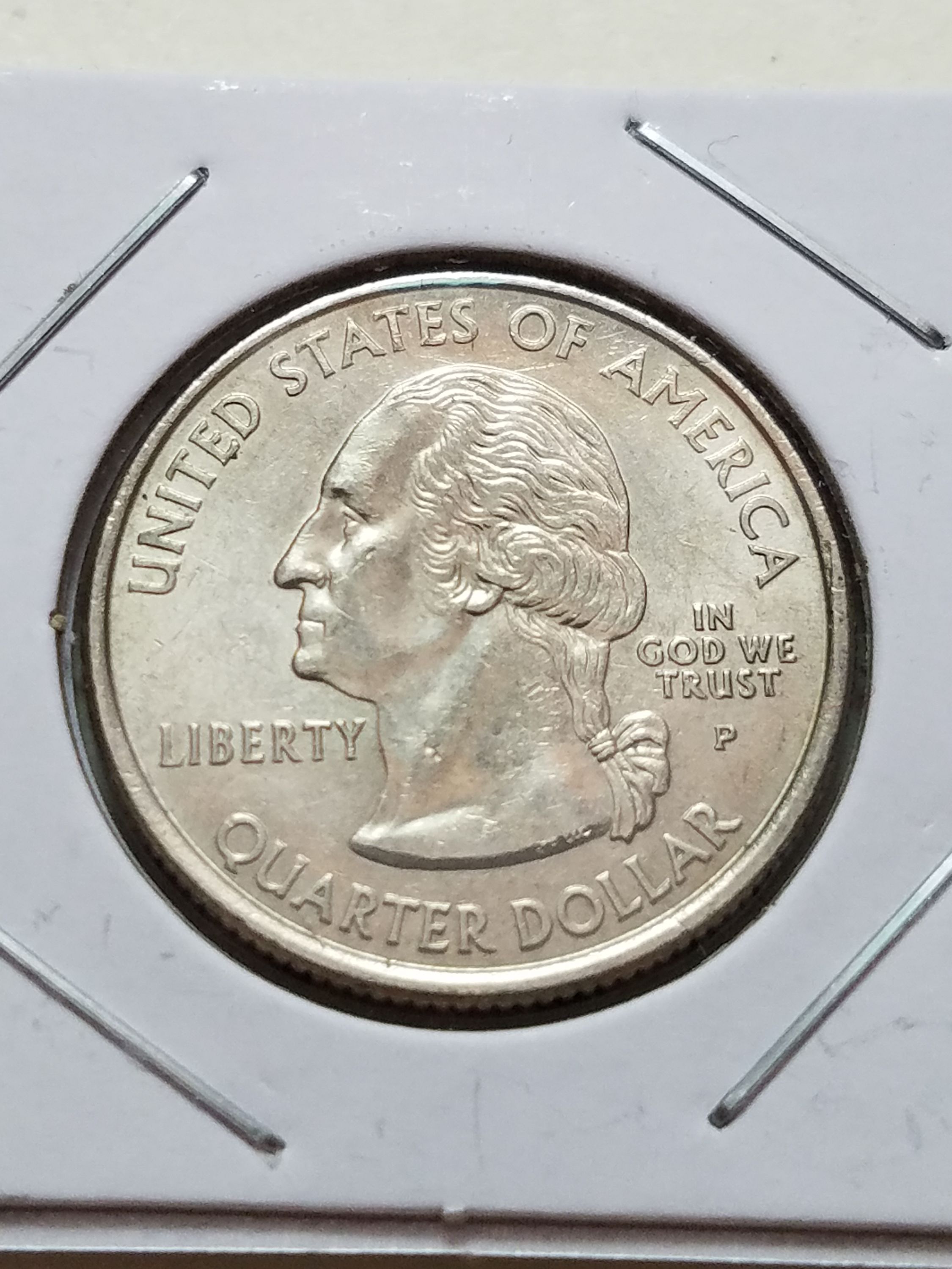 2008 P Alaska State Washington Quarter CLAW CUD Error and Off Center ...