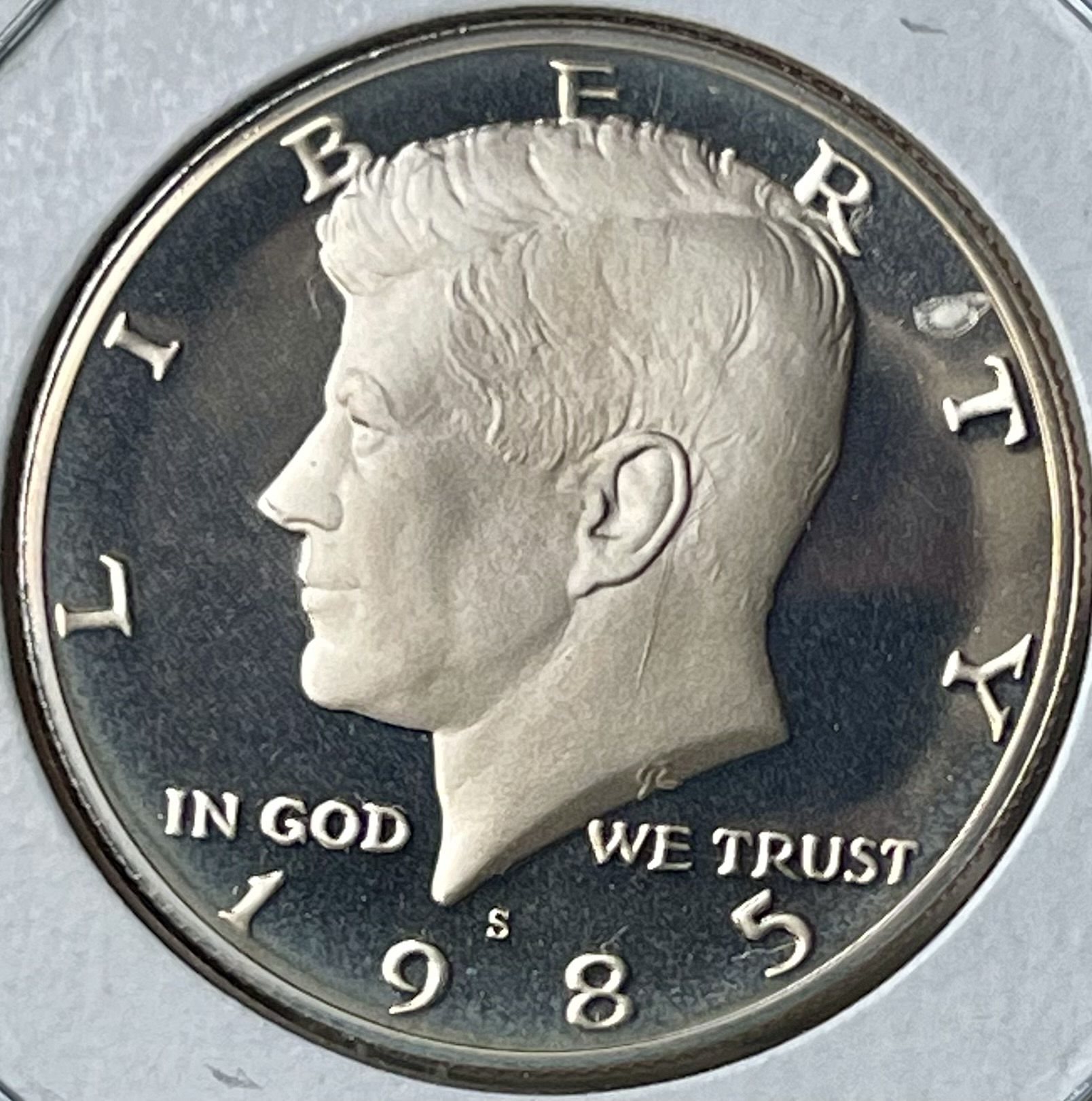 1985-S Deep Cameo Proof Kennedy US Half Dollar - For Sale, Buy Now ...