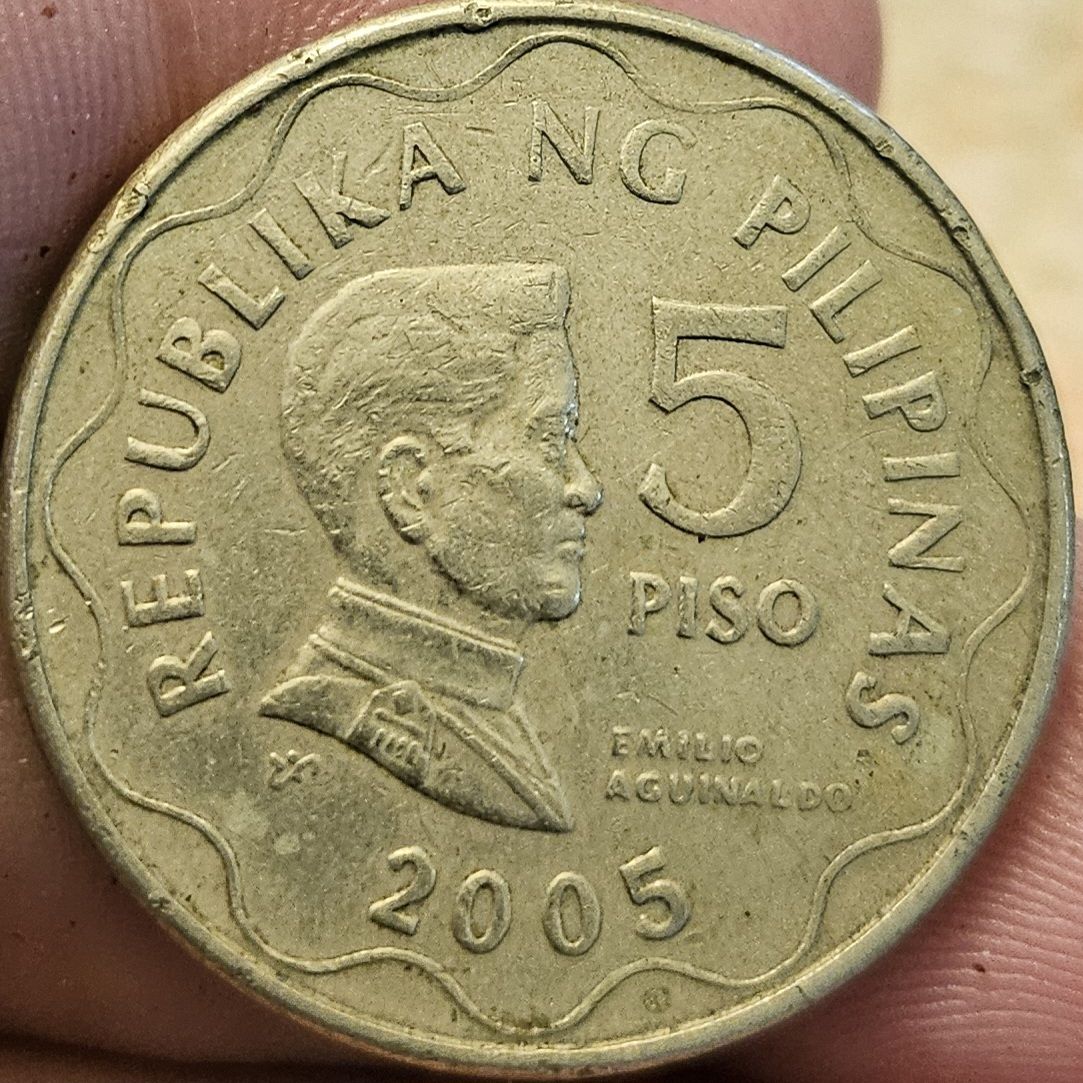 Philippines 5 Piso 2005 VF - For Sale, Buy Now Online - Item #782178