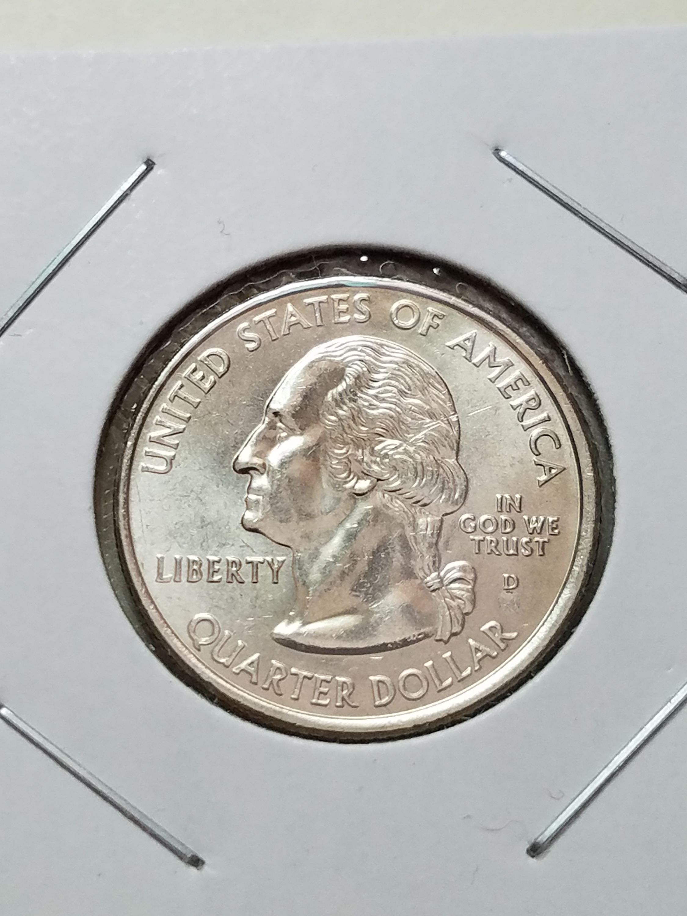 2008 D Alaska State Washington Quarter CLAW CUD Error and Double Off ...