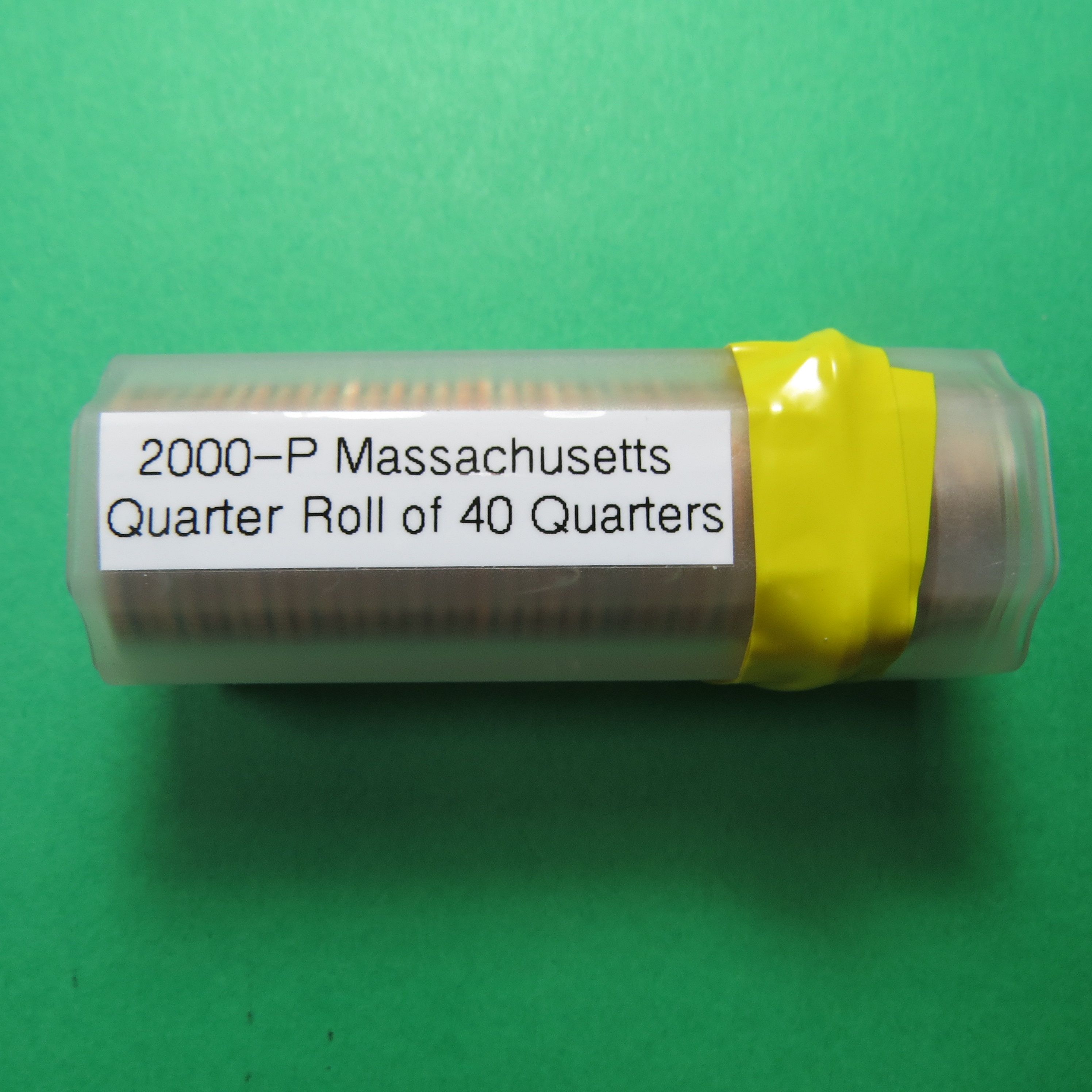 2000-P MASSACHUSETTS UNCIRCULATED STATE QUARTER ROLL (40 COINS) Lot ...