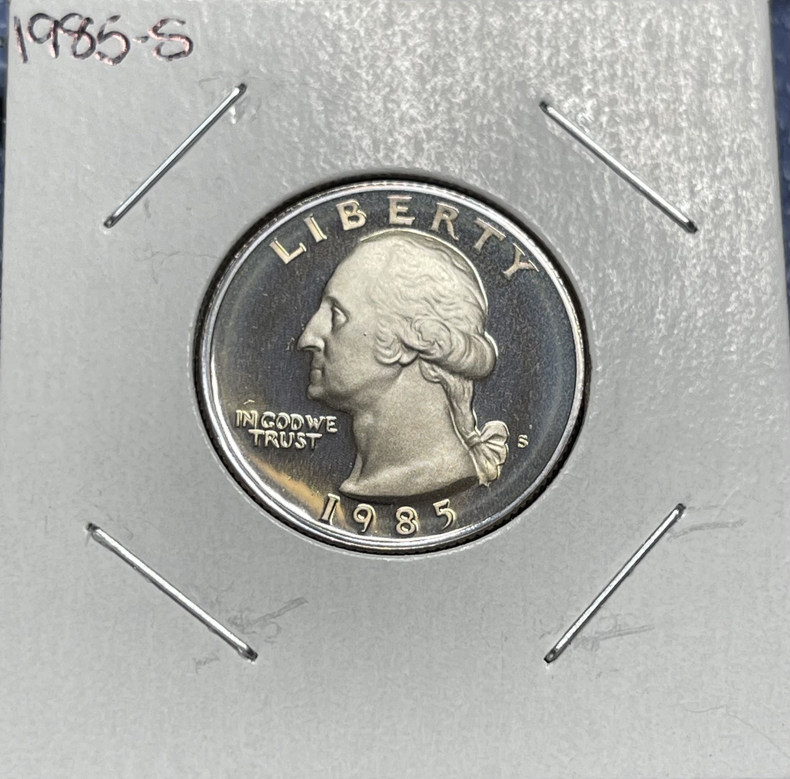 1985-S Washington Clad Proof Quarter ~ Gem Cameo Proof - For Sale, Buy ...