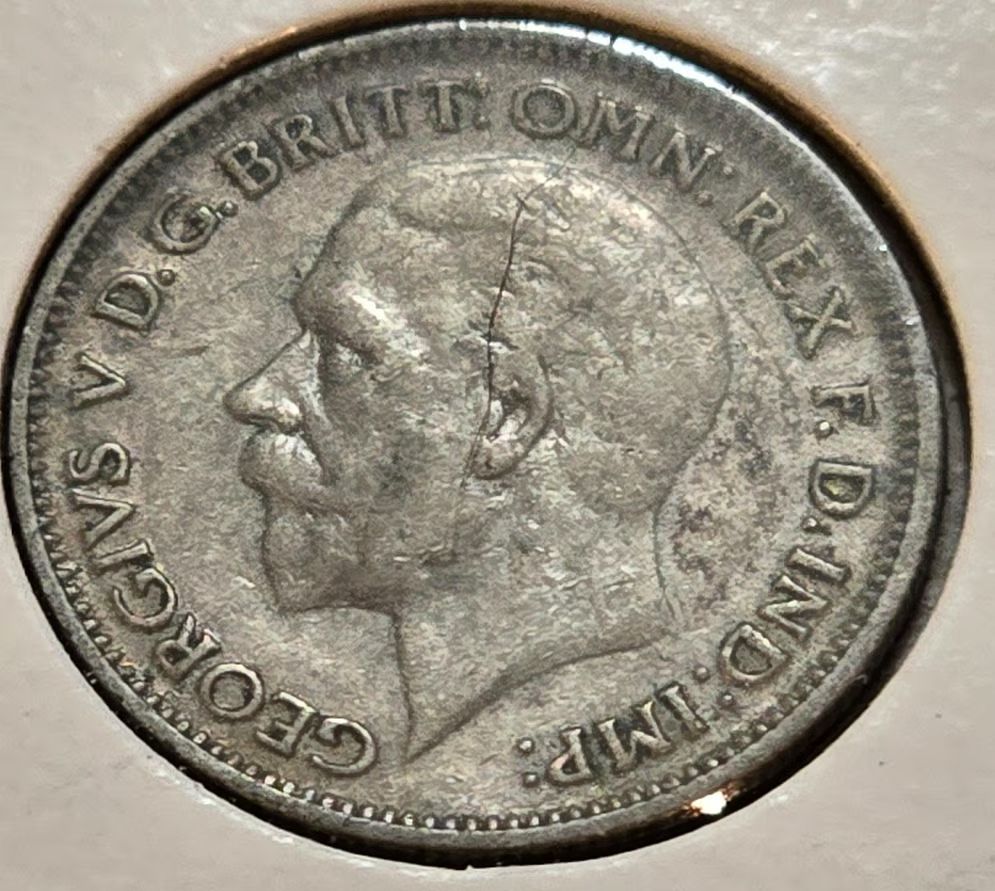 1933 British *SILVER* Six Pence Coin - RARE UK PIECE! - For Sale, Buy ...