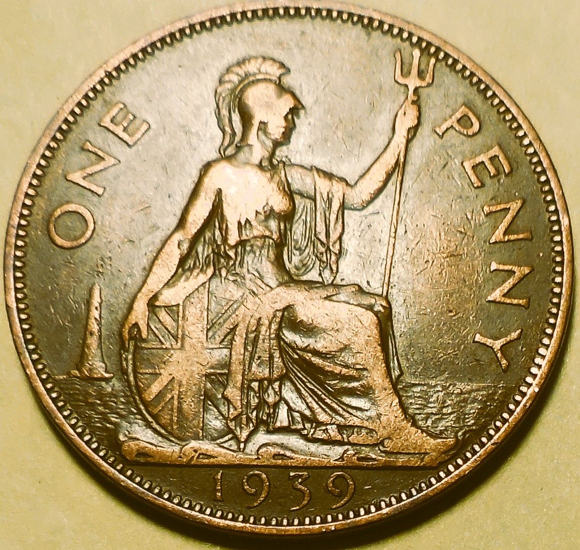 1939 Great Britain One Penny - For Sale, Buy Now Online - Item #790094
