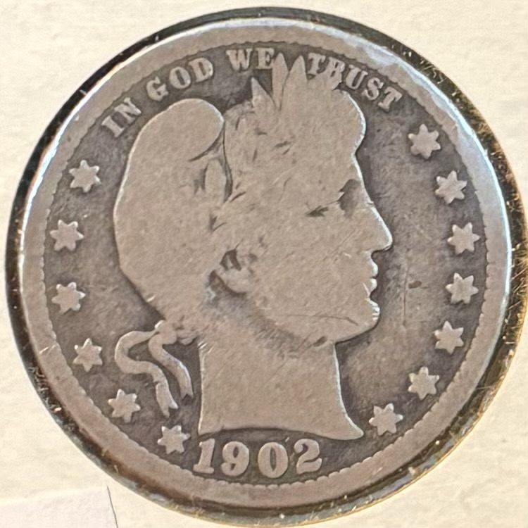 1902 Barber Quarter - For Sale, Buy Now Online - Item #790597