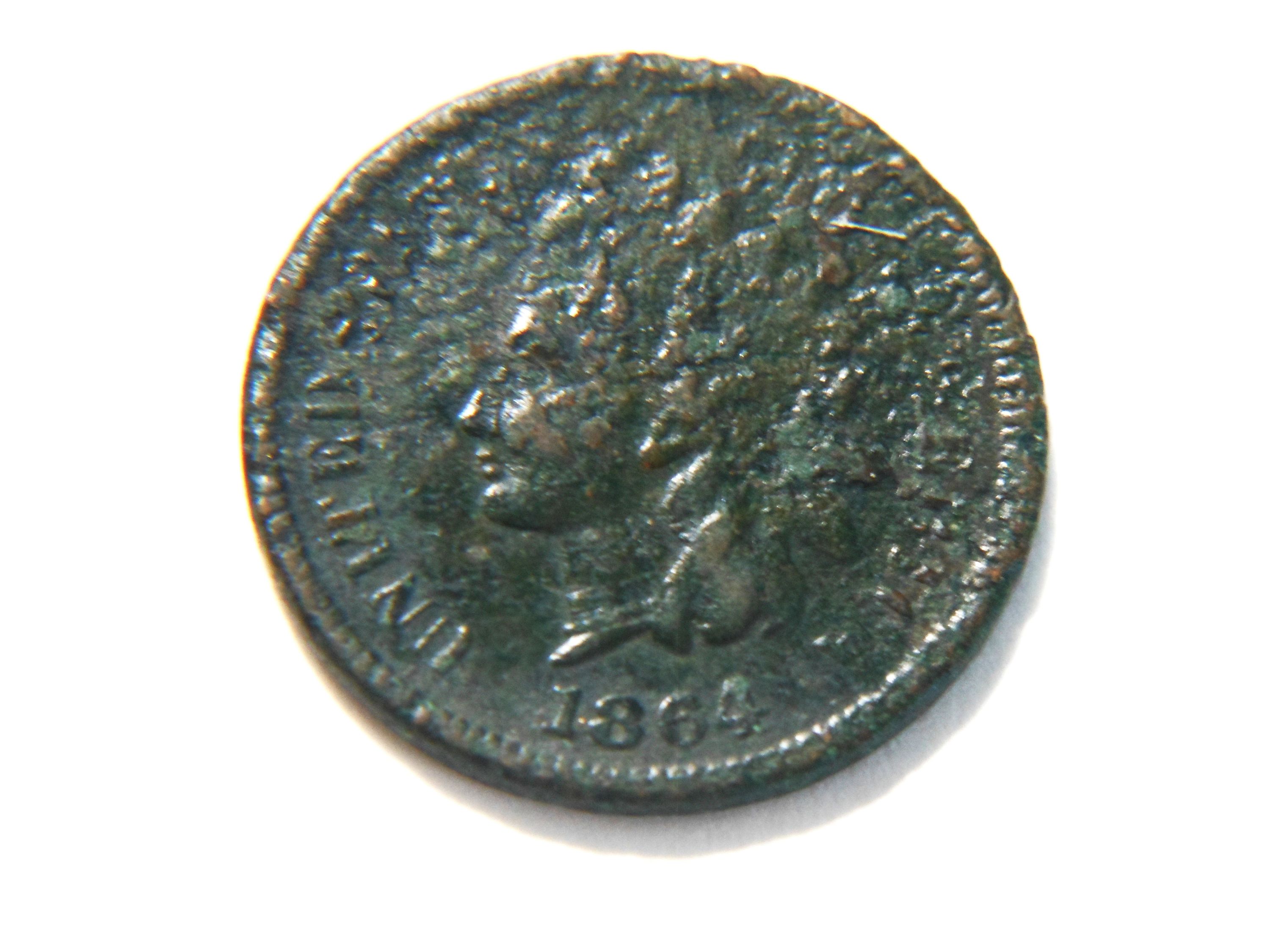 1864 with (L) Pointed Bust Indian Head Cent - For Sale, Buy Now Online ...